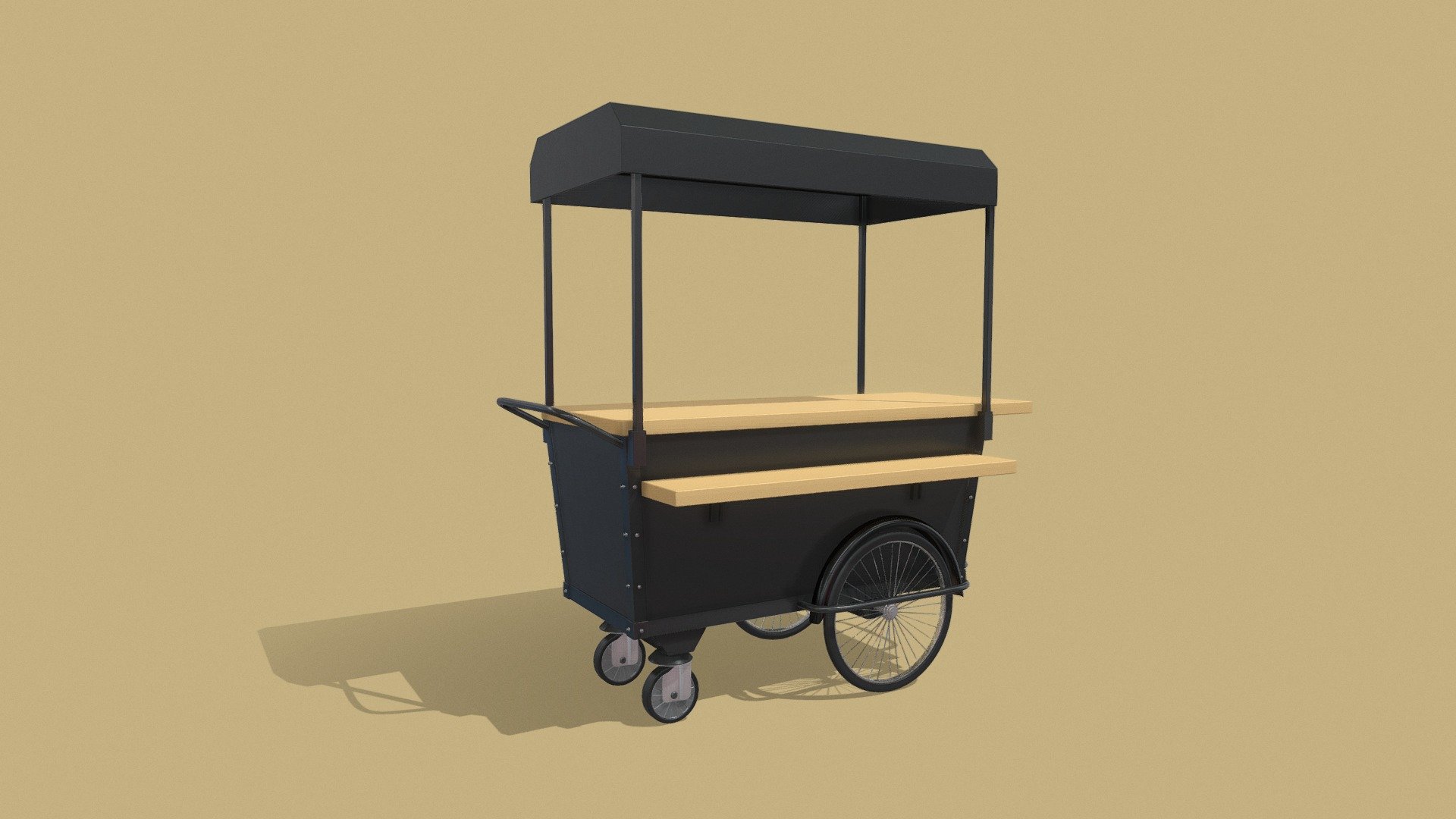 Mobile Coffee Cart - Buy Royalty Free 3D model by CGBee (@cg.bee ...