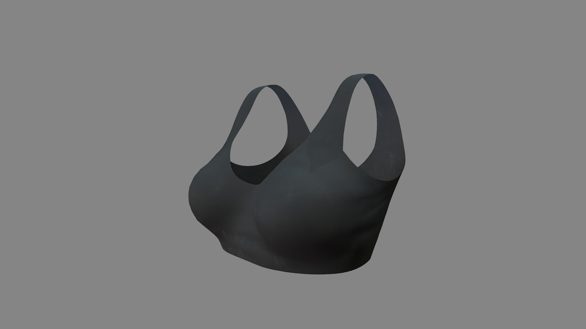 Female Simple Black Bralet Top - Buy Royalty Free 3D model by 3dia ...