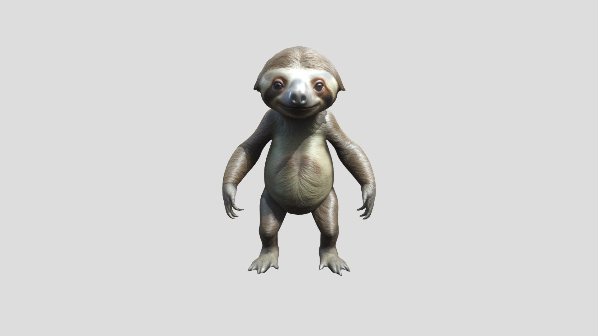 Sloth t-pose - Download Free 3D model by neil.saou [b6a61f8] - Sketchfab