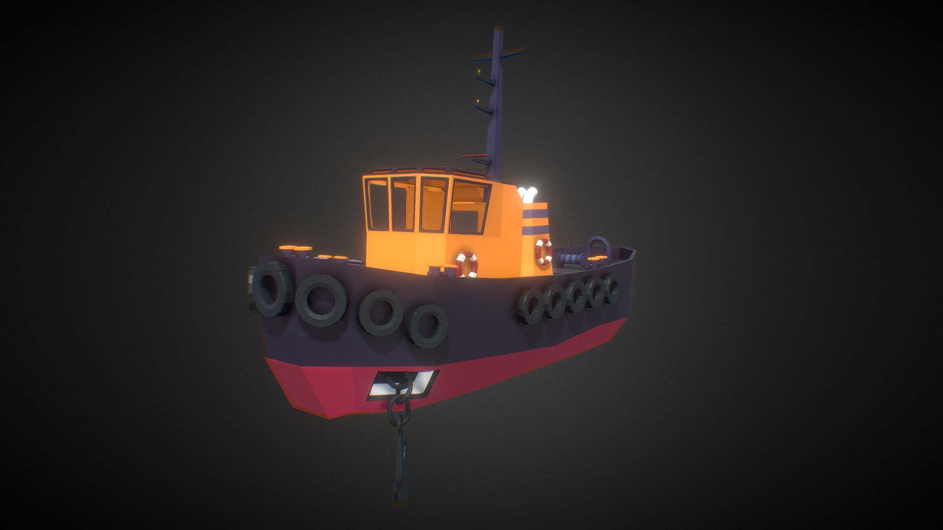Low Poly Boat - Download Free 3D model by WitherFox [b6a640e] - Sketchfab