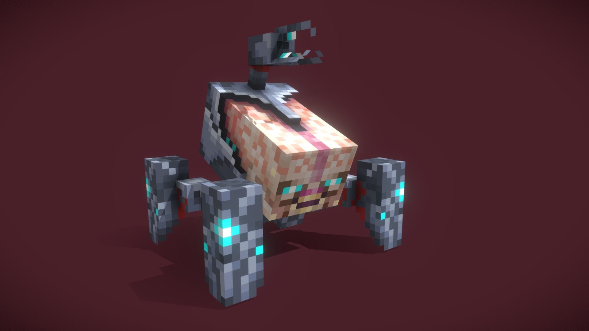 Arachnotron (Doom Eternal) - Minecraft Model - 3D model by Tom Favier ...