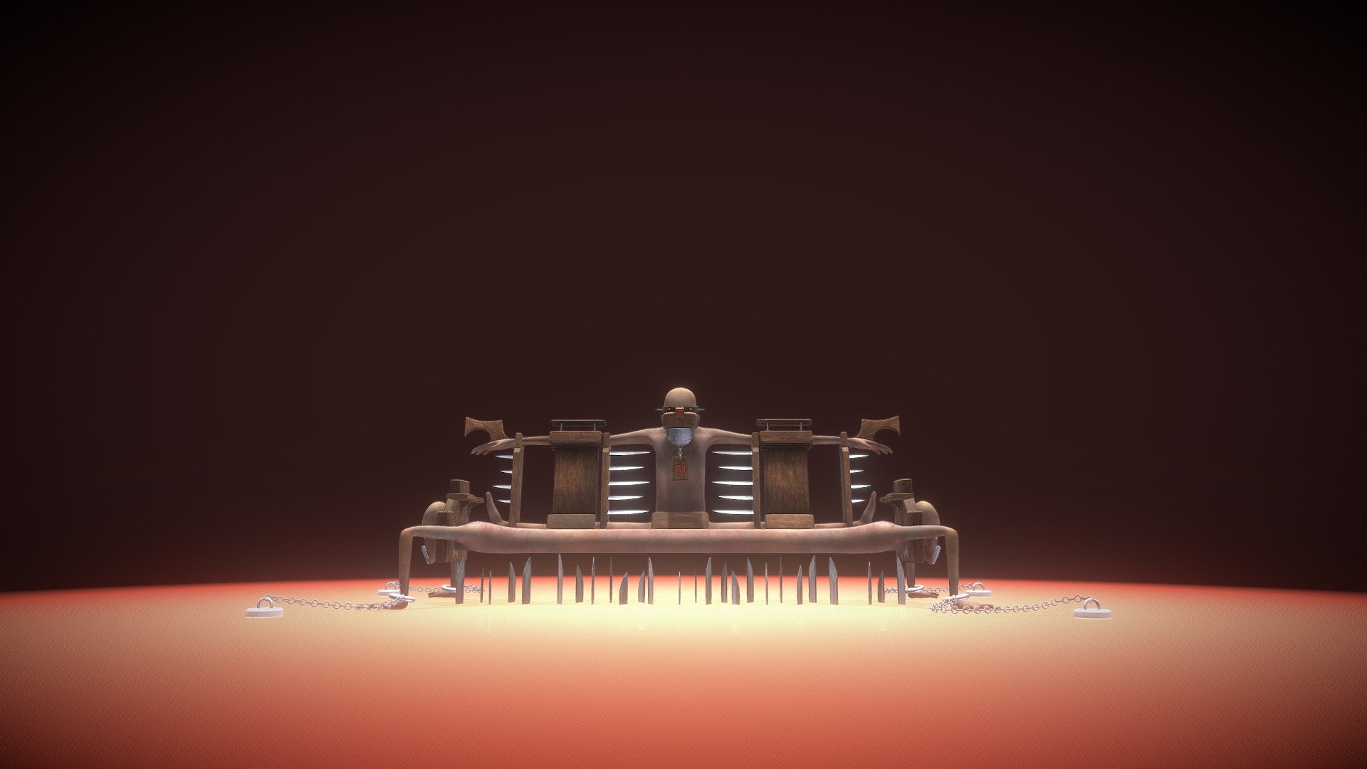 Chair of Hell 受刑凳 - 3D model by Vincent Yip (@vincent.yip) [b6a8ee0 ...
