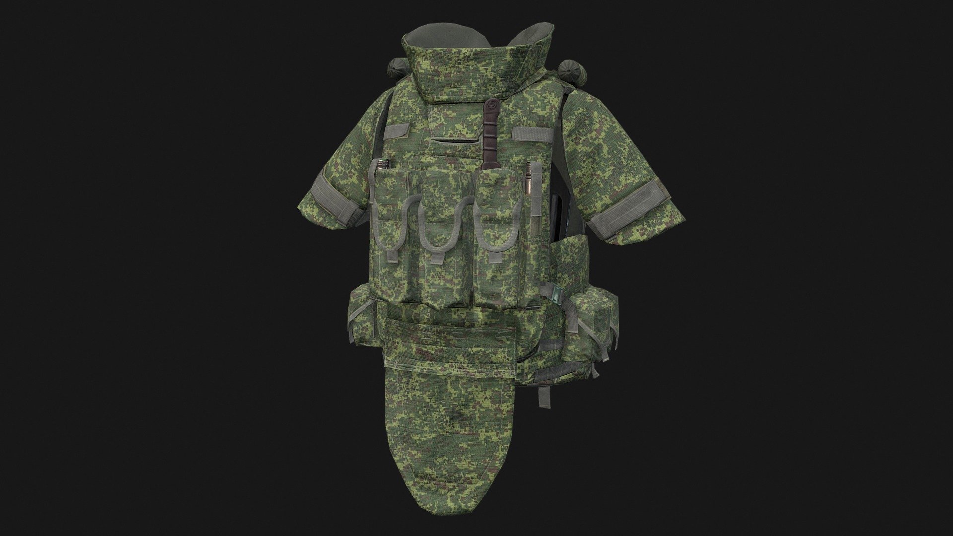 6B43 Body Armor (Бронежилет 6Б43) - 3D model by AvalsTreu [b6ab620 ...