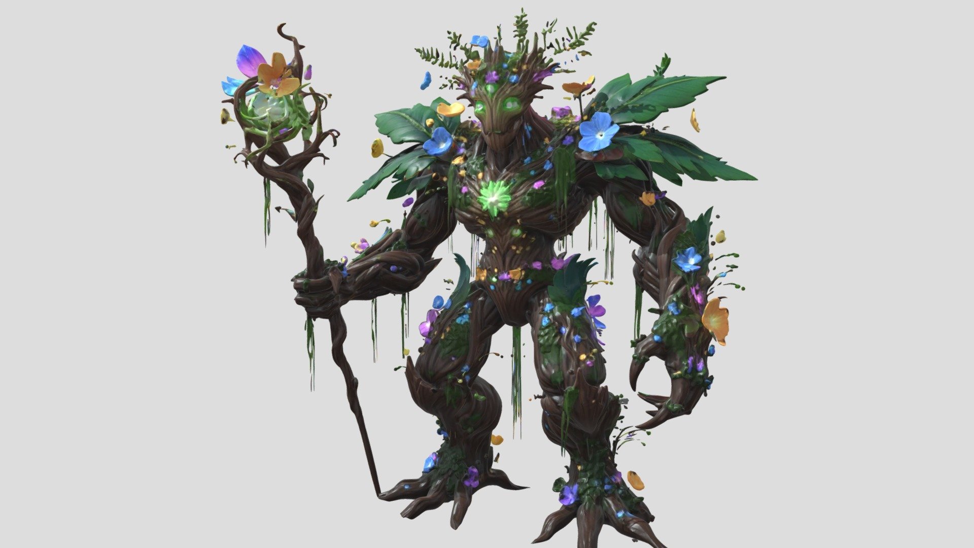 Forest Golem Droid – Nature Guardian - 3D model by Pigcraft (@s8819296 ...