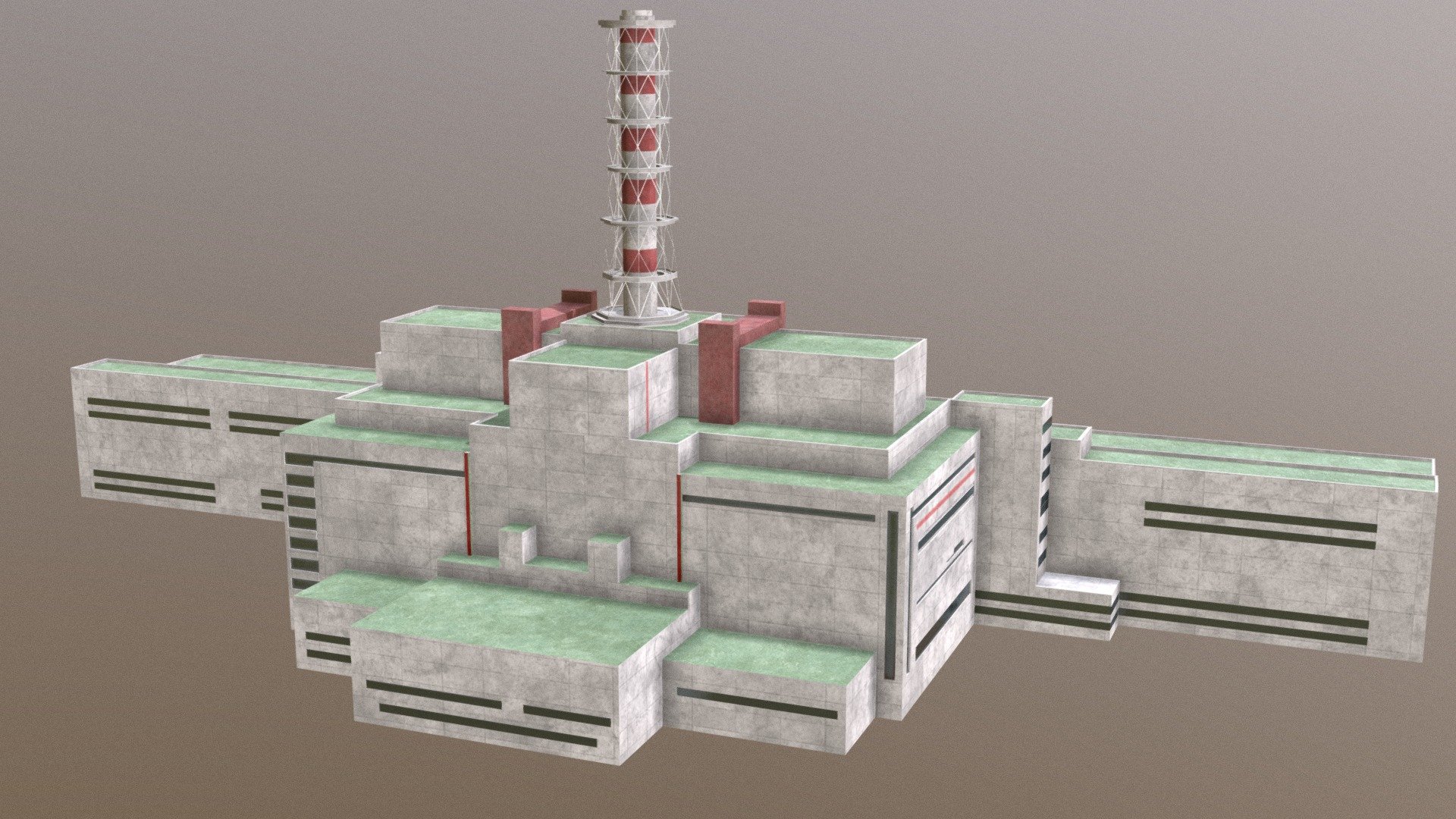 Chernobyl Nuclear Power Plant 3. and 4. before - Buy Royalty Free 3D ...
