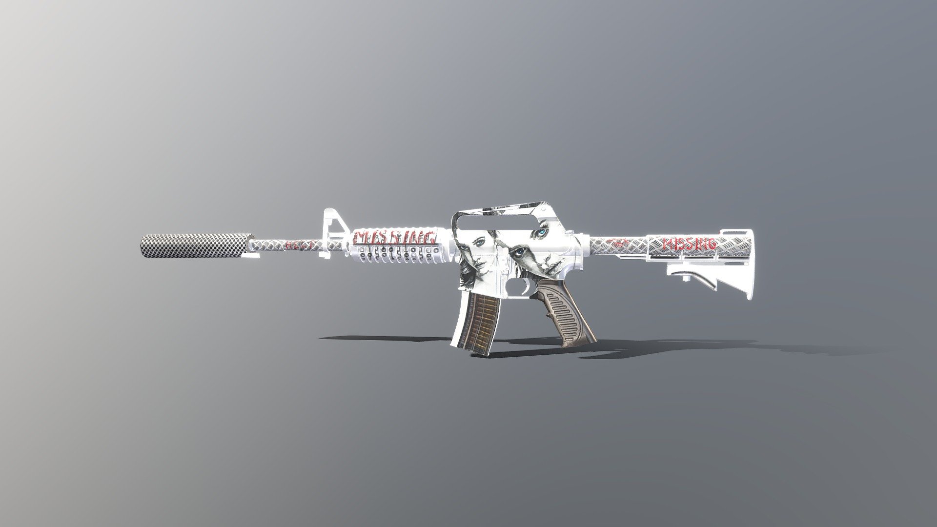 M4A1-S - 3D model by sharkattack37 [b6b1a9a] - Sketchfab