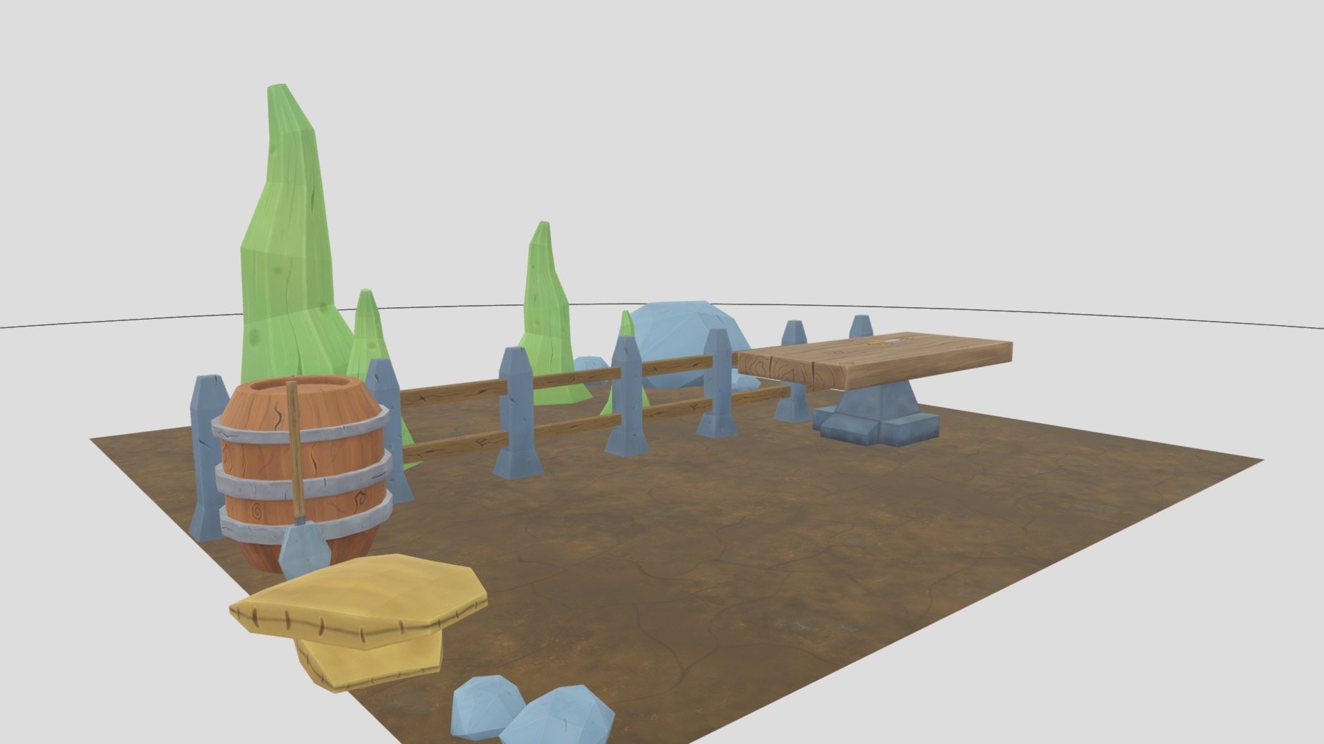 Stylized Farm Model - 3D model by acast94 [b6b26f0] - Sketchfab