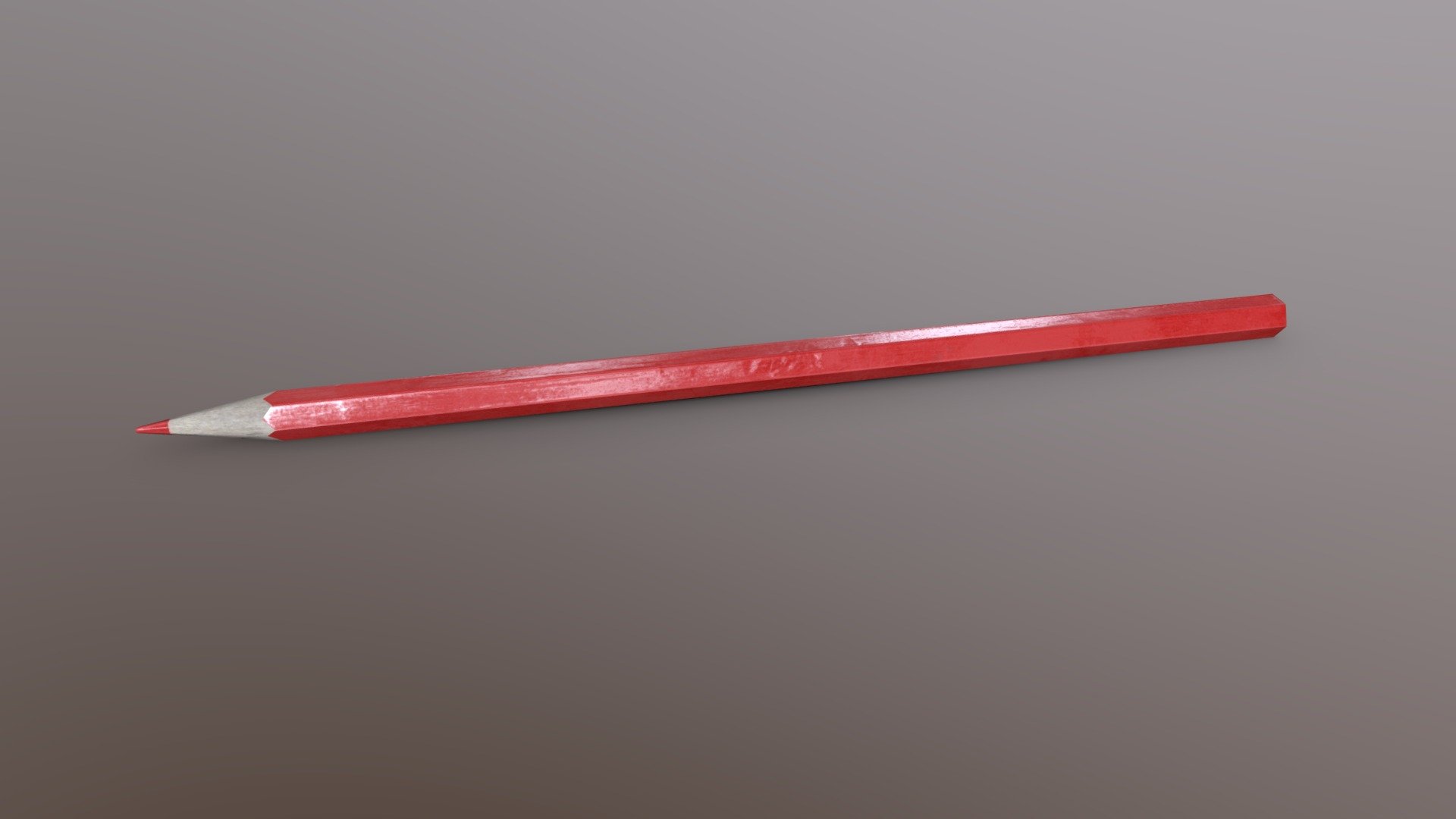 Red Pencil - 3D model by Grishmanovskij Anton (@GrishmanovskijAnton ...