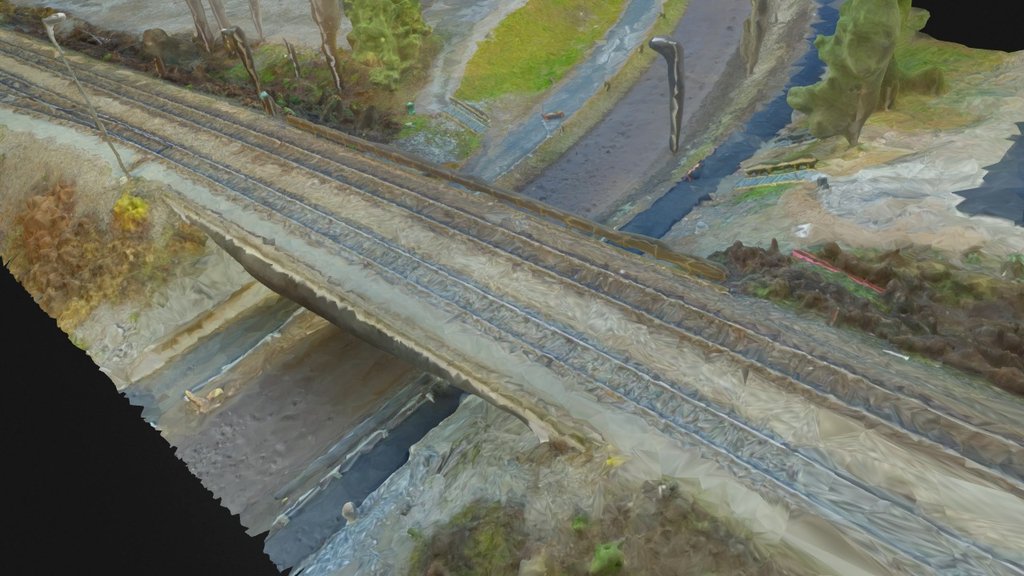 Railroad bridge textured - 3D model by hytolaengineering [b6b5d39 ...
