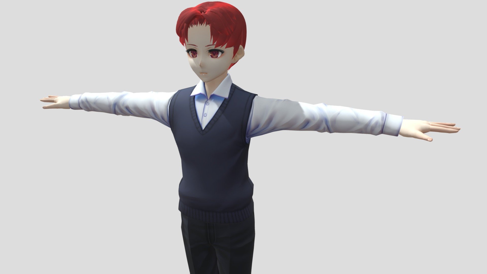 【Anime Character】Male001/002 (Discount/Unity 3D) - Buy Royalty Free 3D ...