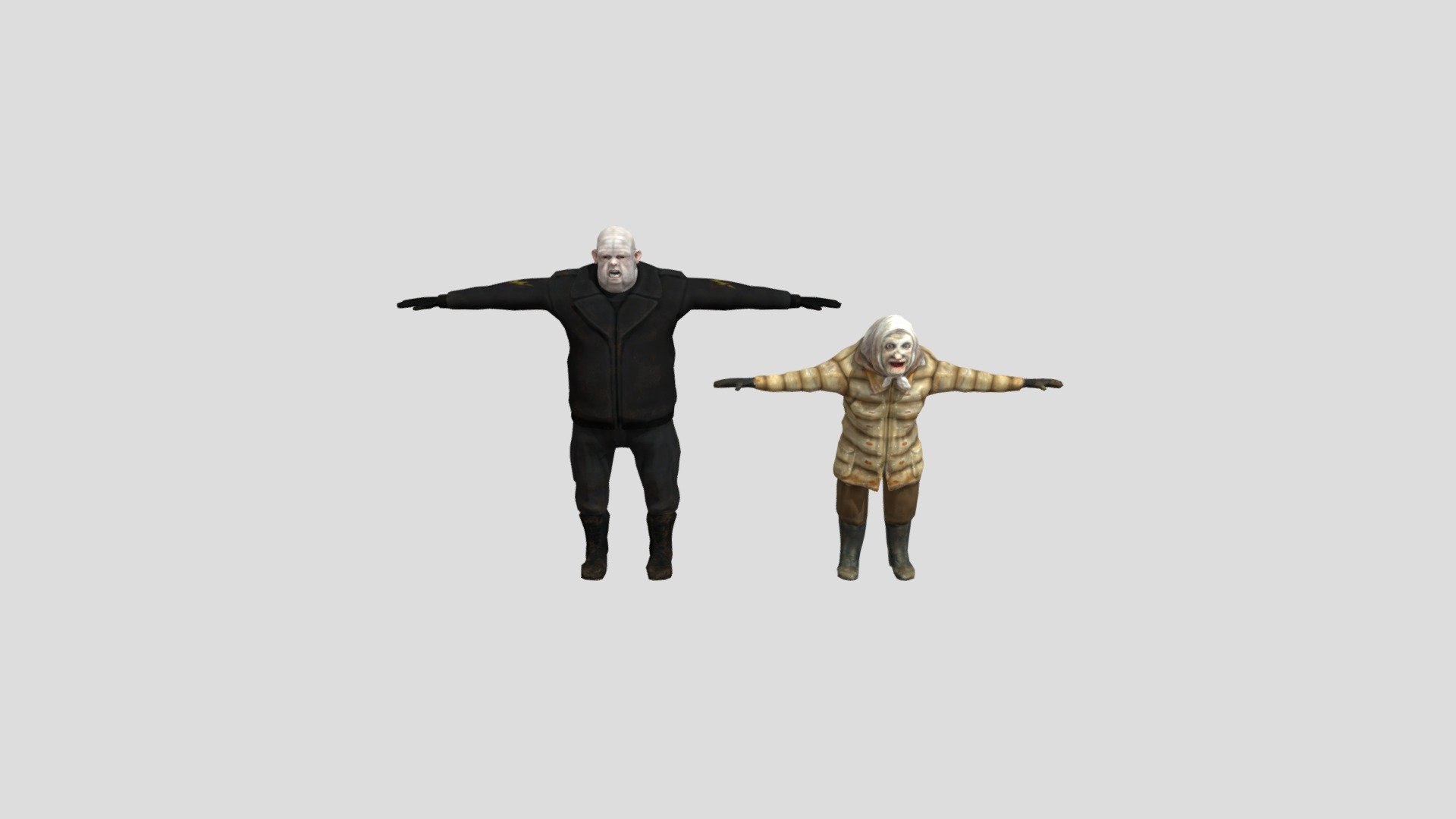 Pursuers And Babushka From Beware Game - 3D model by taharecep39 ...