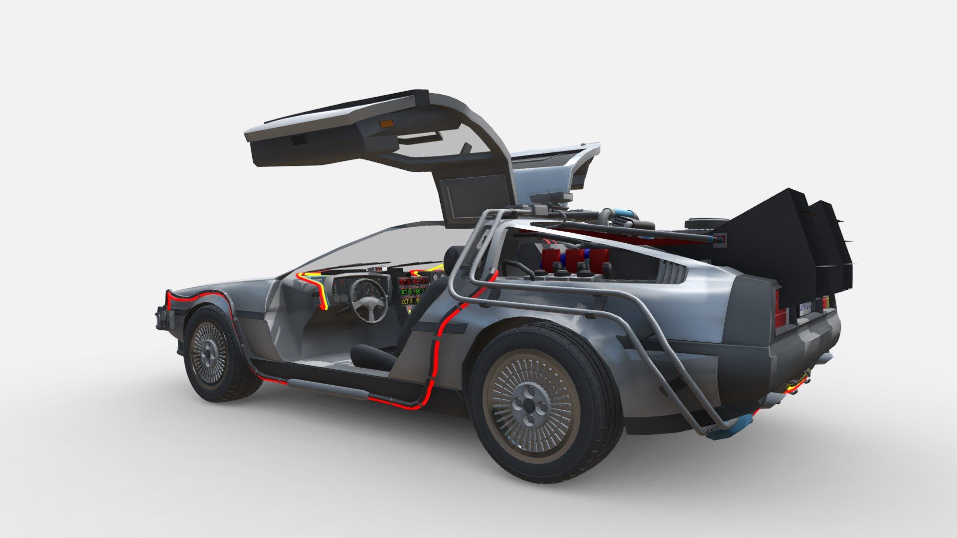 3d model Delorian - Buy Royalty Free 3D model by zizian [b6b6d13 ...