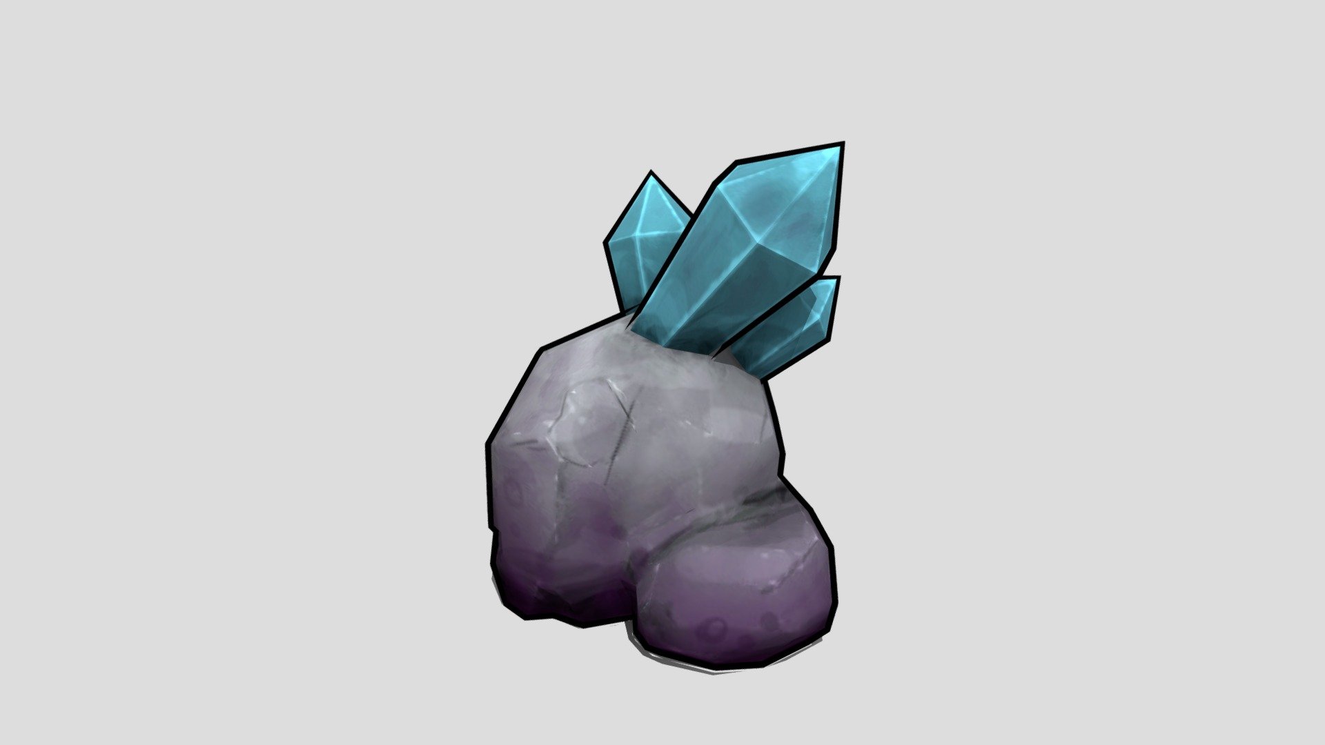 Rock - Diamonds - Outline - 3D model by Sérgio (@sergiopt) [b6b768d ...
