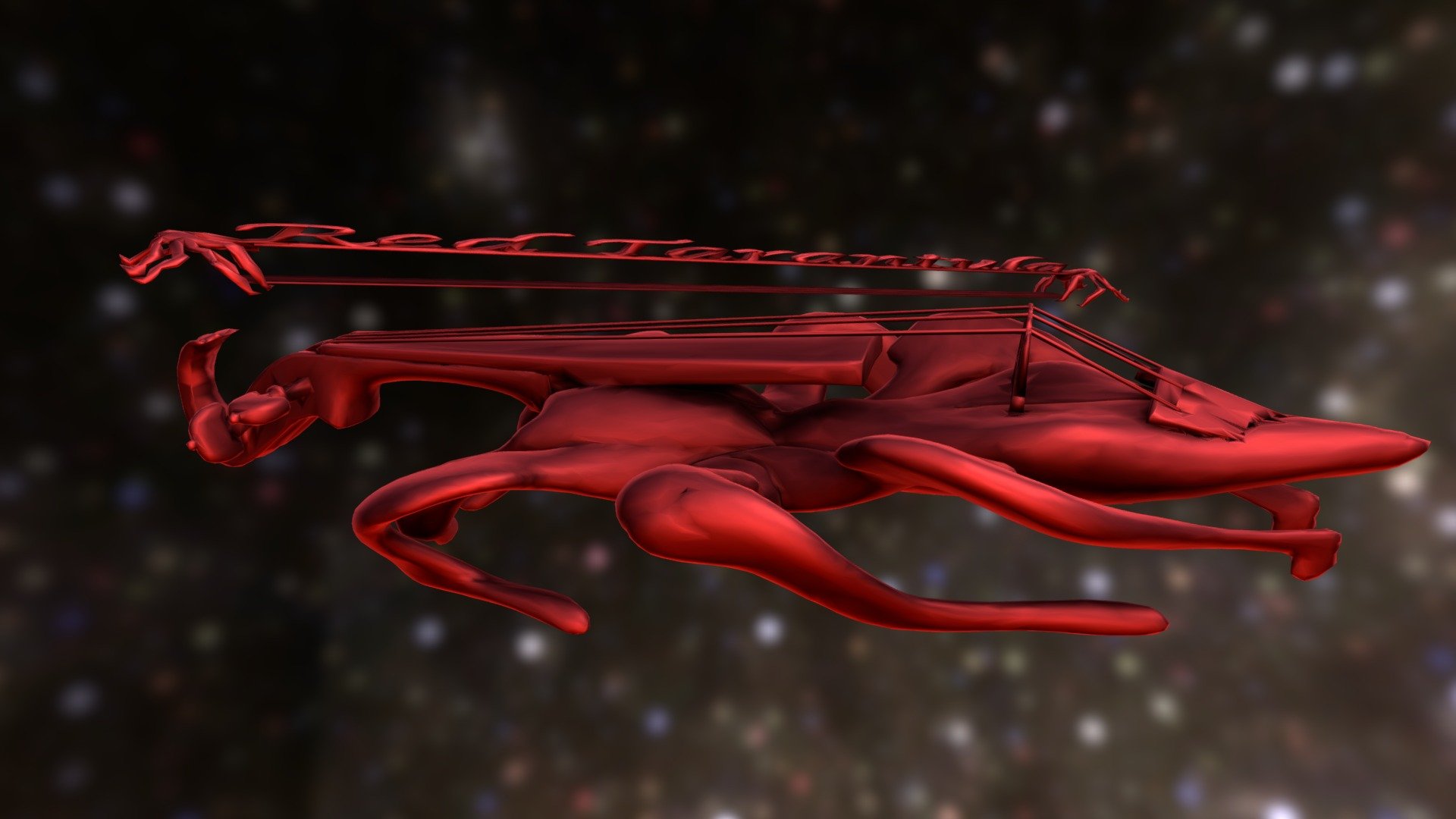Tarantula Violin W Bow by Rybird - 3D model by Skorzion [b6b8b01 ...