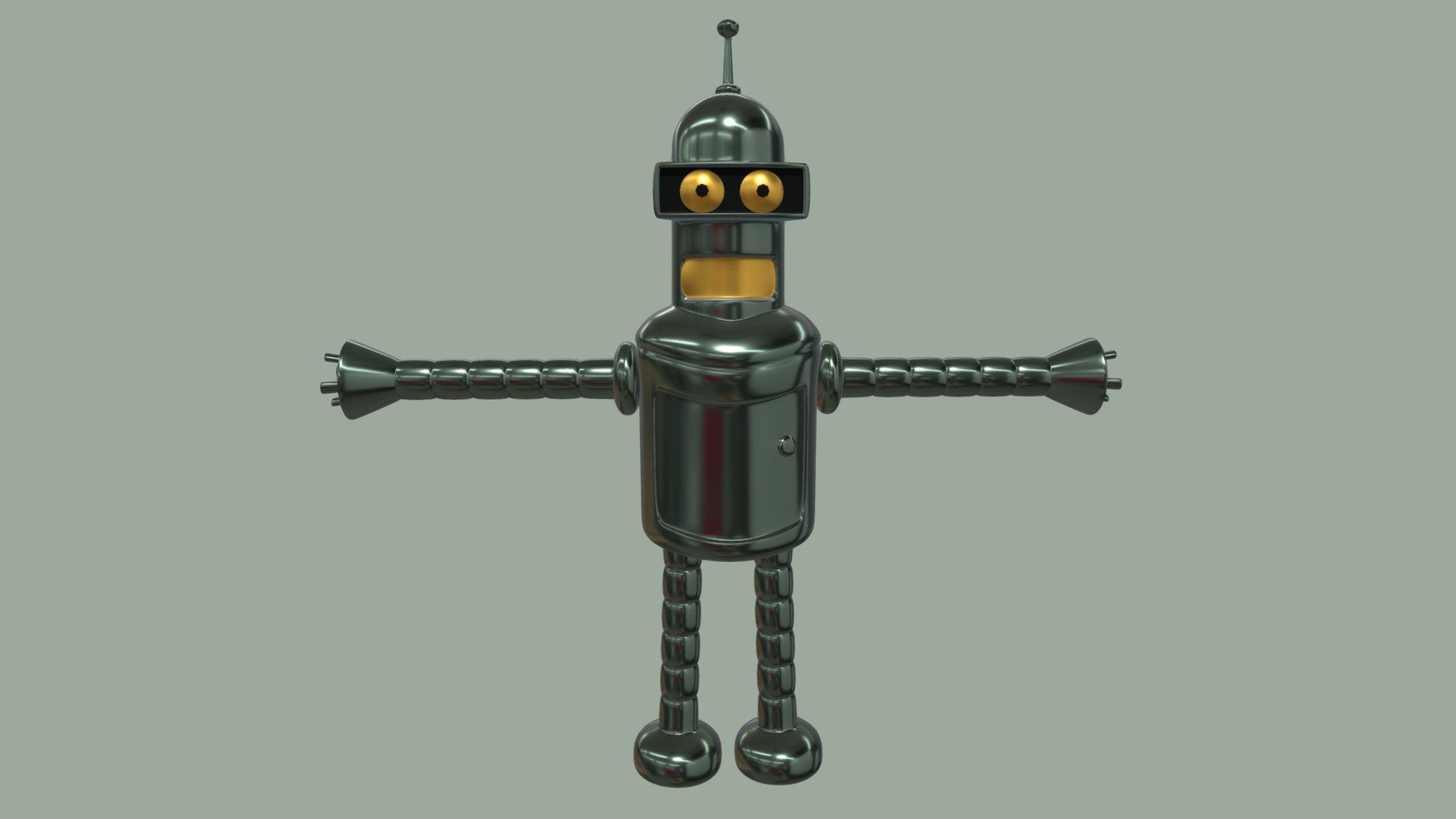 Bender The Robot - Download Free 3D model by BenAissa_Karim [b6b9917 ...