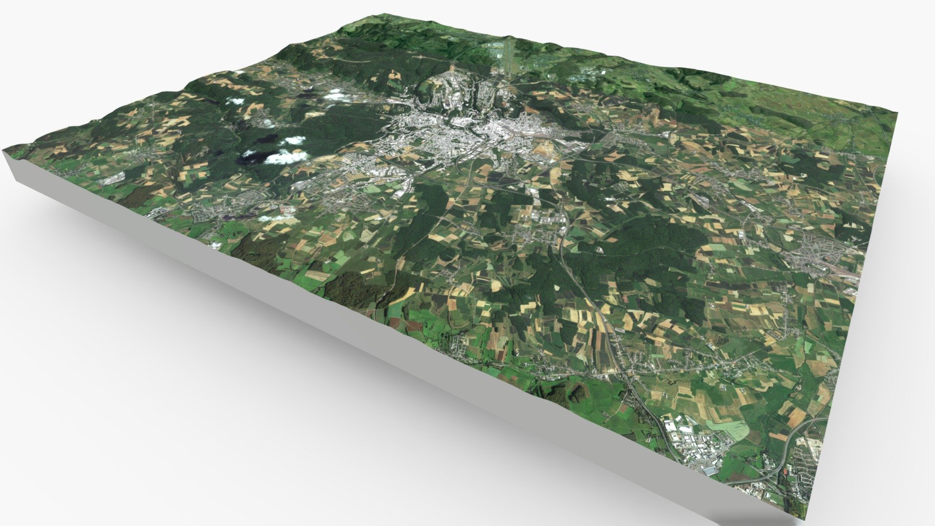 Luksemburg - 3D model by e-sfera (@skolskaknjiga) [b6bb053] - Sketchfab