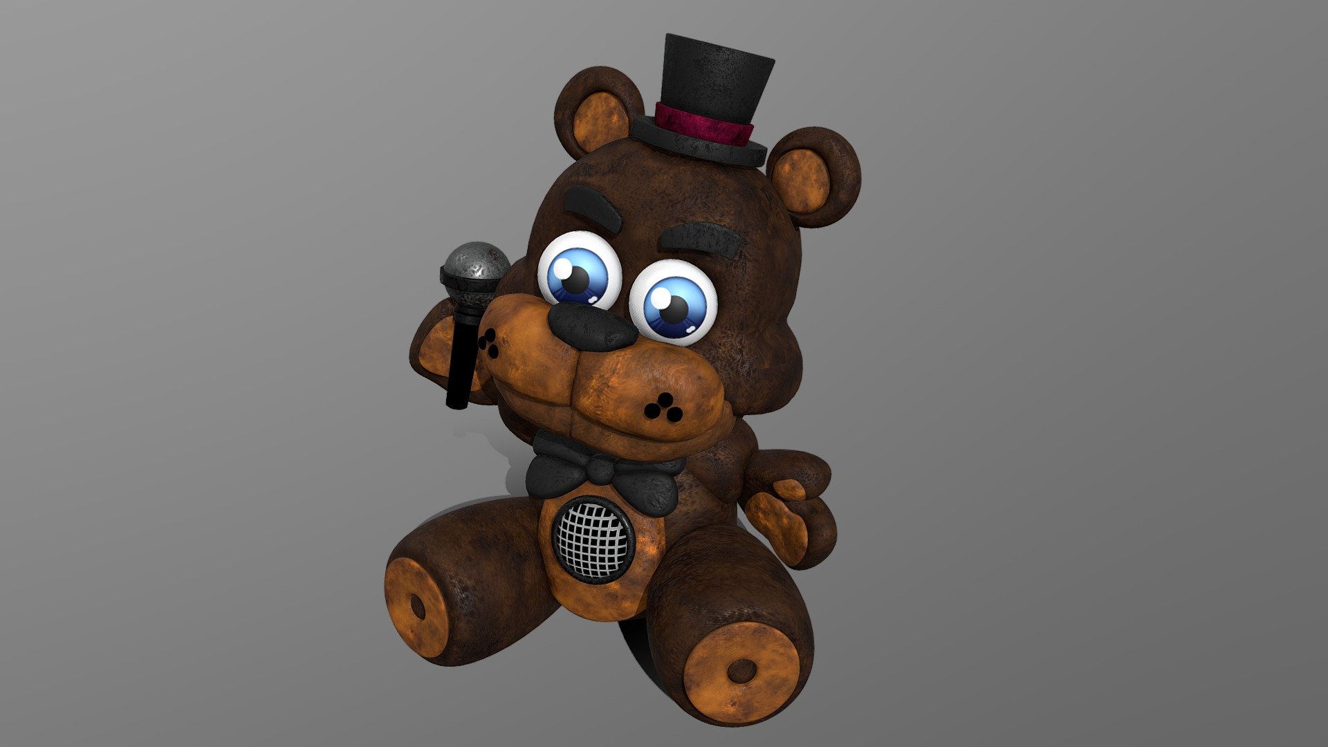 Plush Freddy Fazbear Fnaf PLUS - Download Free 3D model by mamont ...