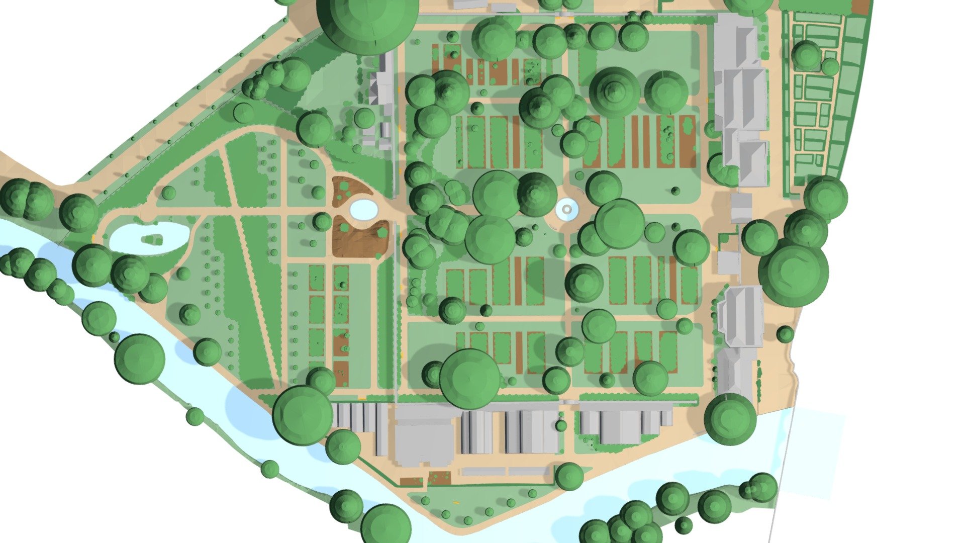 Oxford Botanic Garden - 3D Building Model (O) - 3D model by SIAD Studio ...