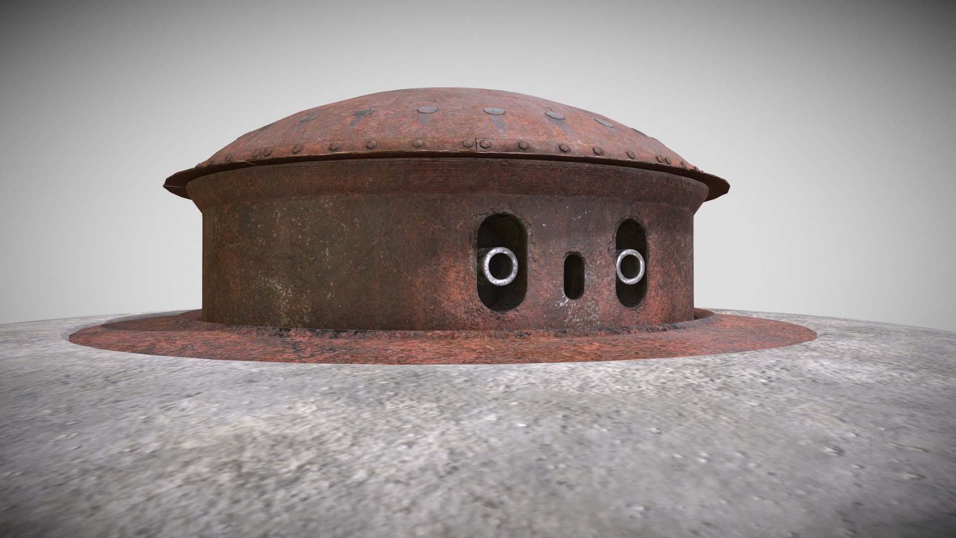 Maginot Line 75mm Retracting Turret - 3D model by Mad_Lobster_Workshop ...