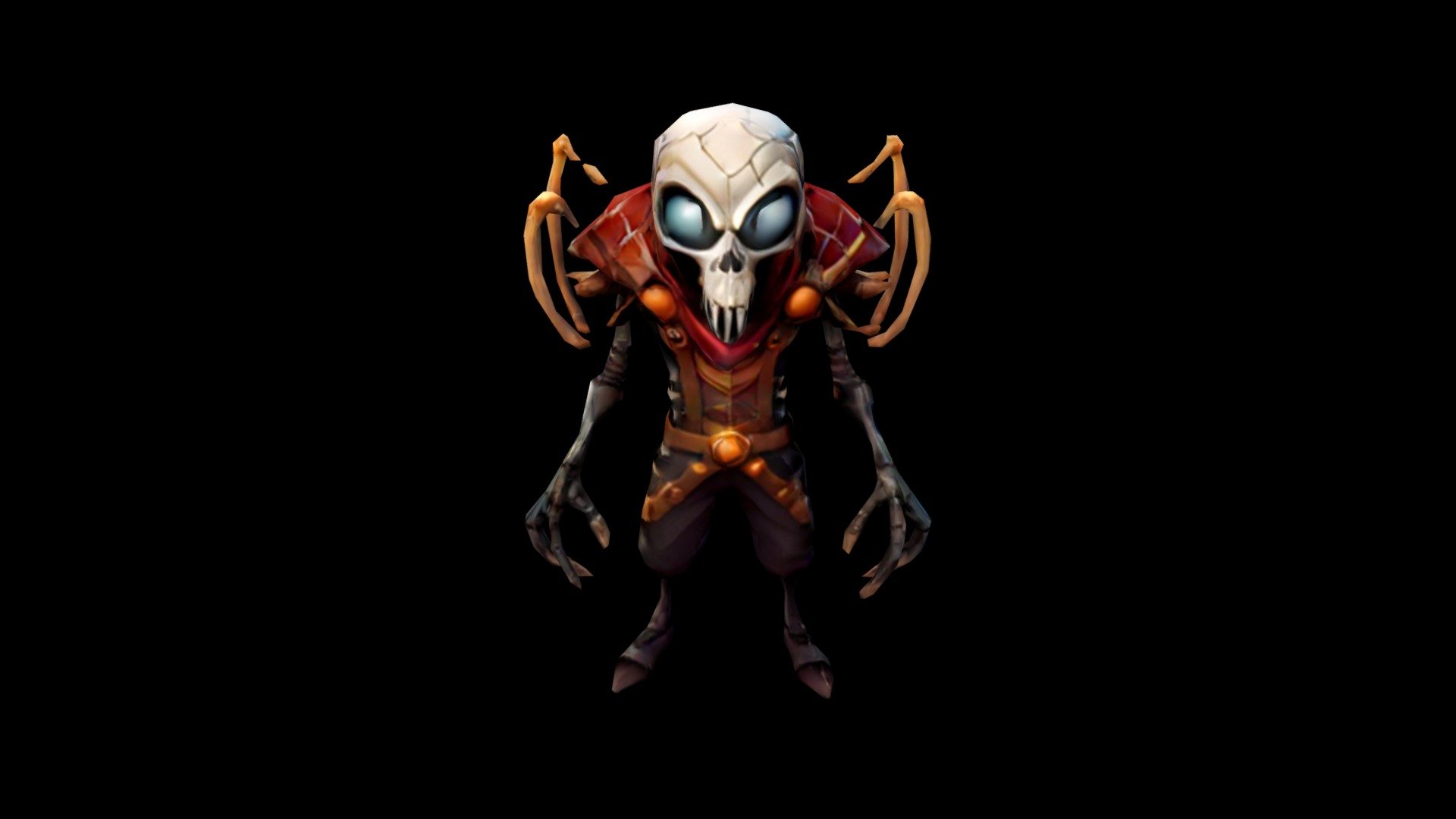 A striking skull character from an animated show - Download Free 3D ...