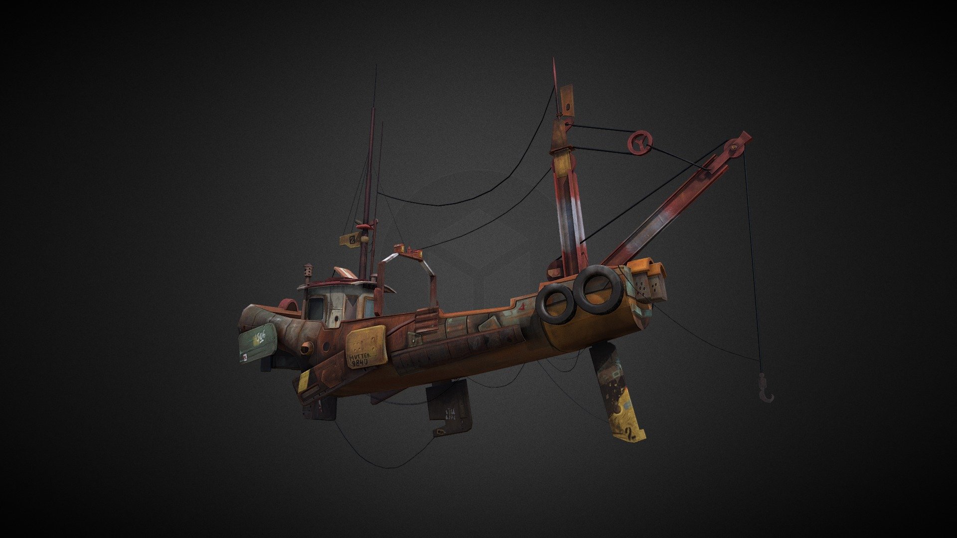 Remora Ship - Ian Mcque - Download Free 3D model by Agustina Montini ...