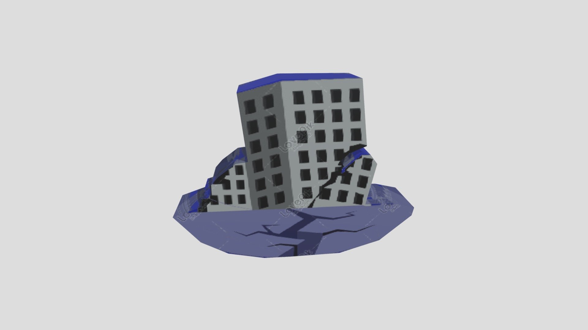 Earthquake - gempa bumi - 3D model by citrapandu [b6c3595] - Sketchfab