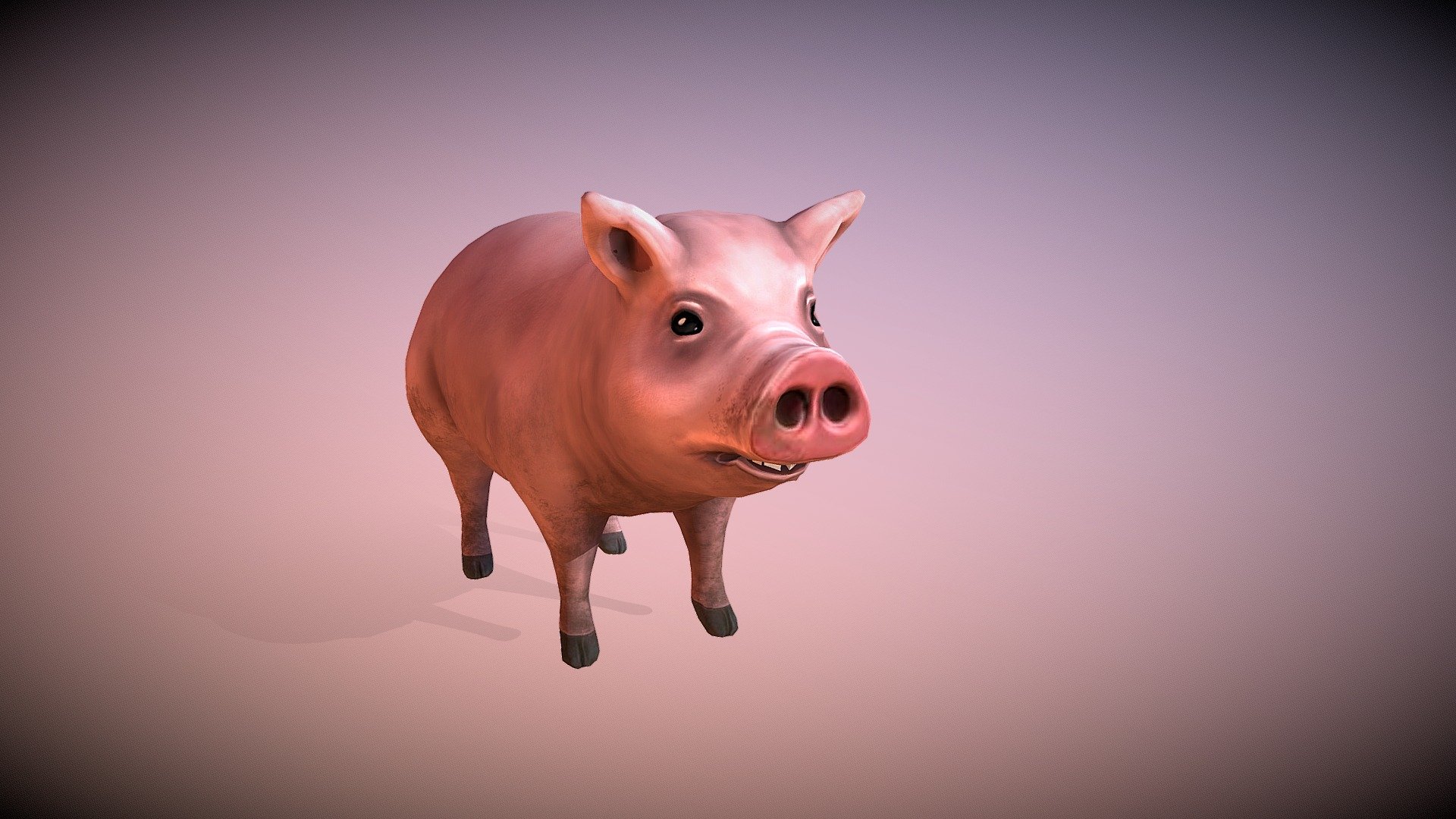 lowpoly Stylized Pig (Animations) - Buy Royalty Free 3D model by ...