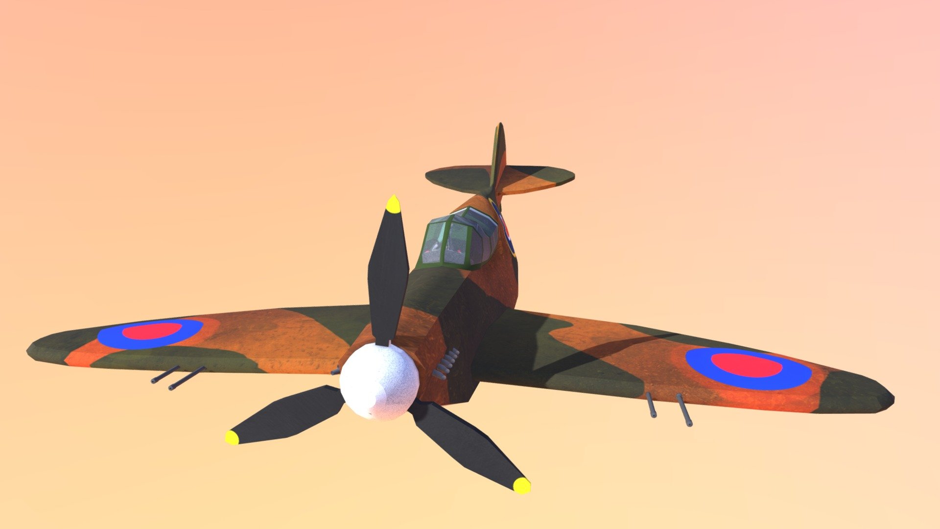 Spitfire Realistic - 3D model by Nick.Hill [b6c83ea] - Sketchfab