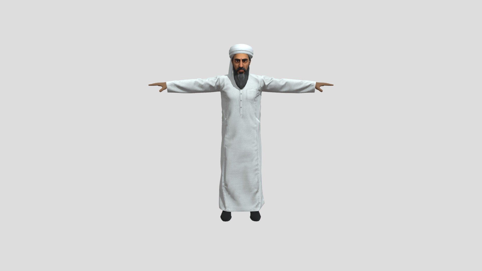 Osama Bin Laden - Download Free 3D model by Abdullah5007 [b6cd705] - Sketchfab