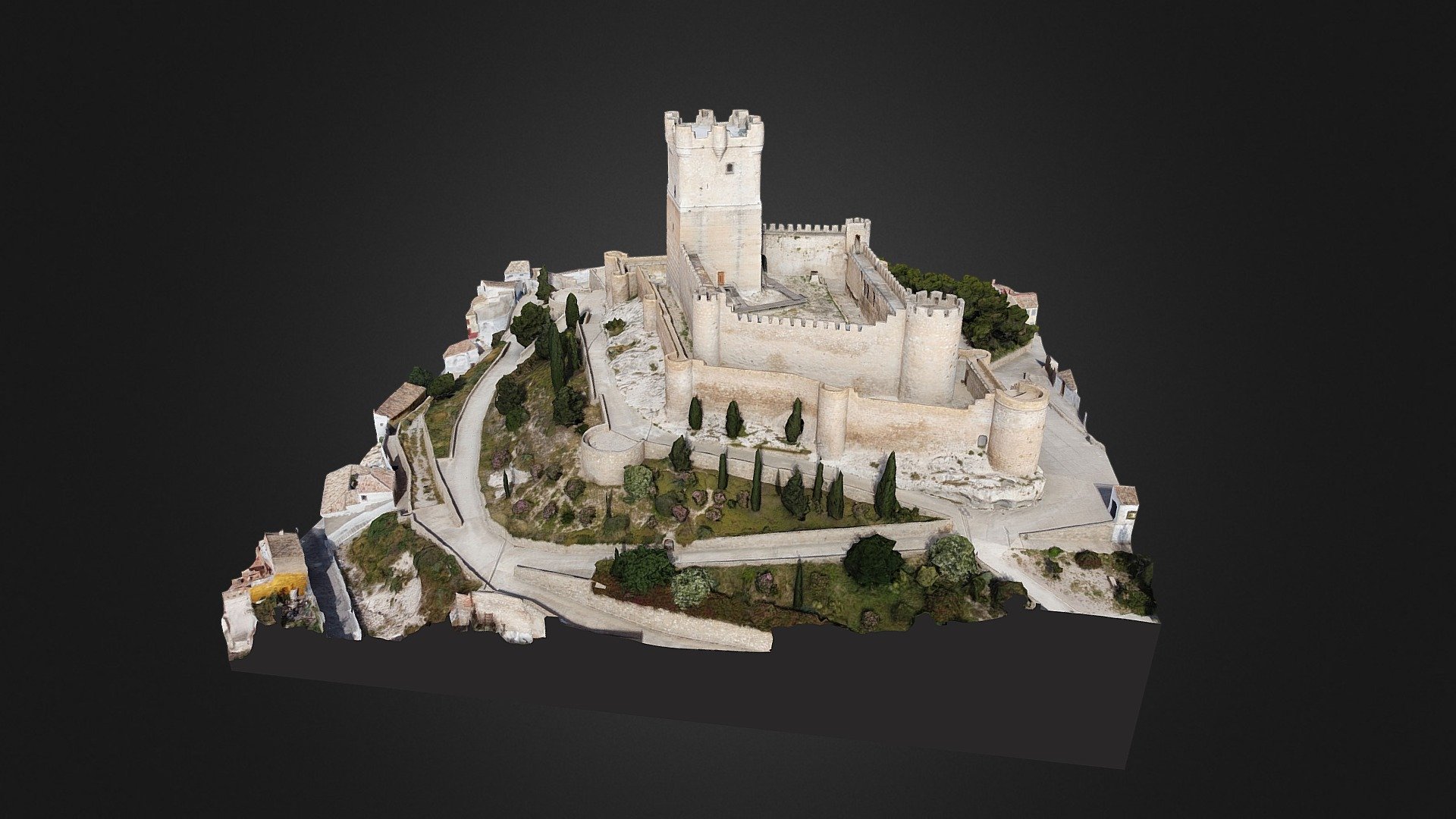 Castillo de la Atalaya (Villena, Alicante) s.XII - 3D model by B E L I ...