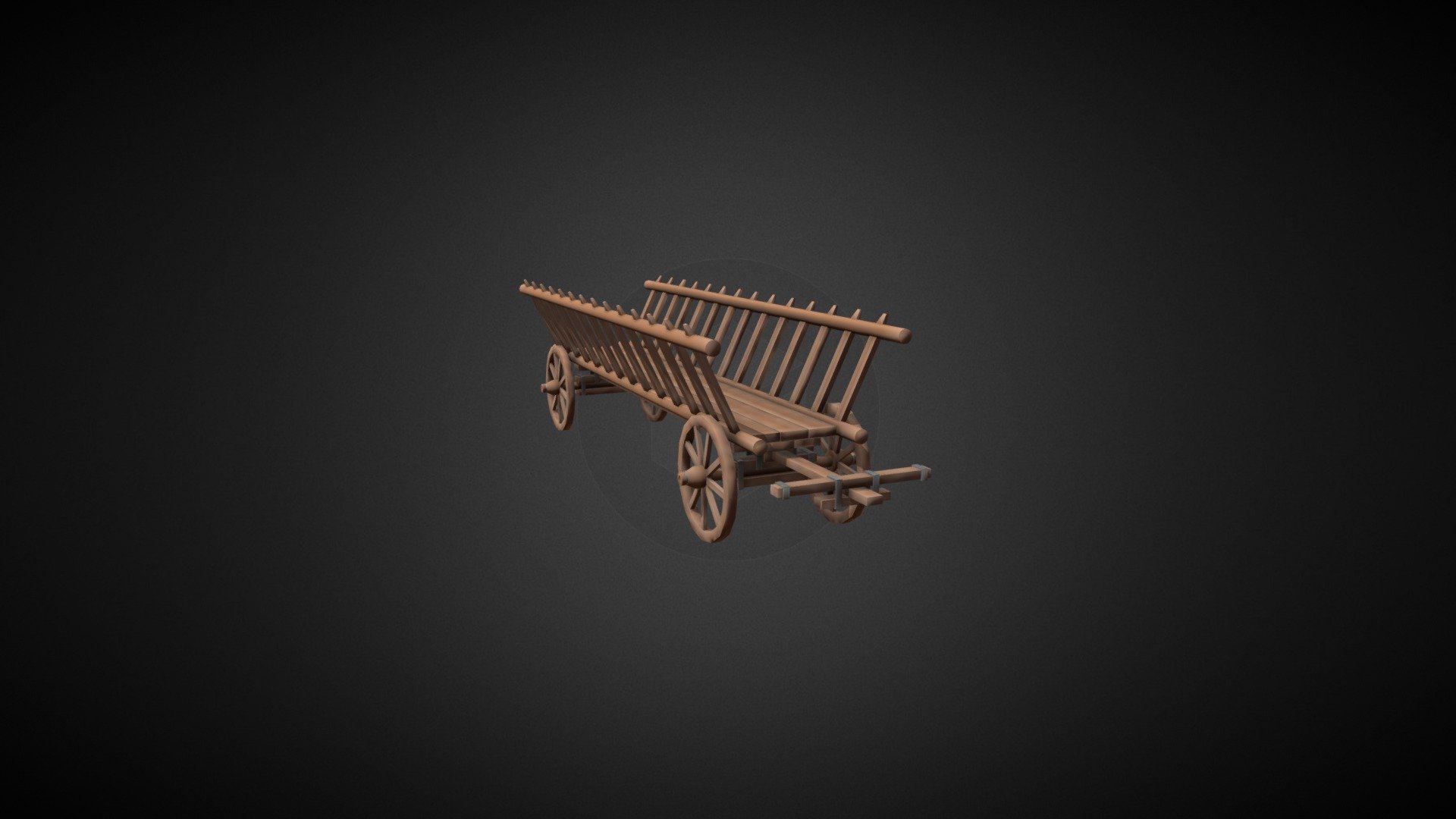 Wooden cart - Download Free 3D model by sterbi13 [b6cf4f8] - Sketchfab