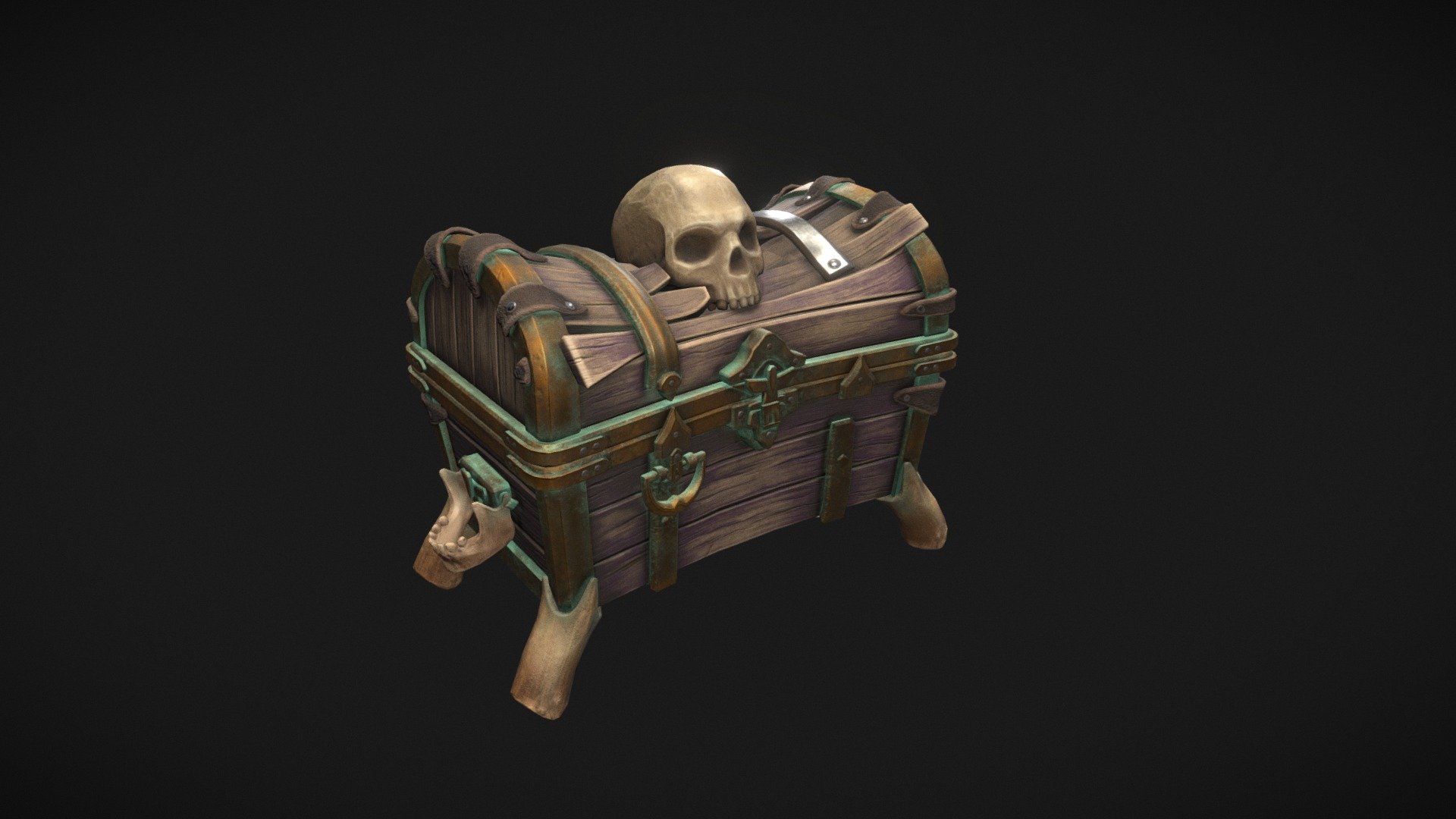Treasure Chest - 3D model by mmeColonel [b6cfab0] - Sketchfab