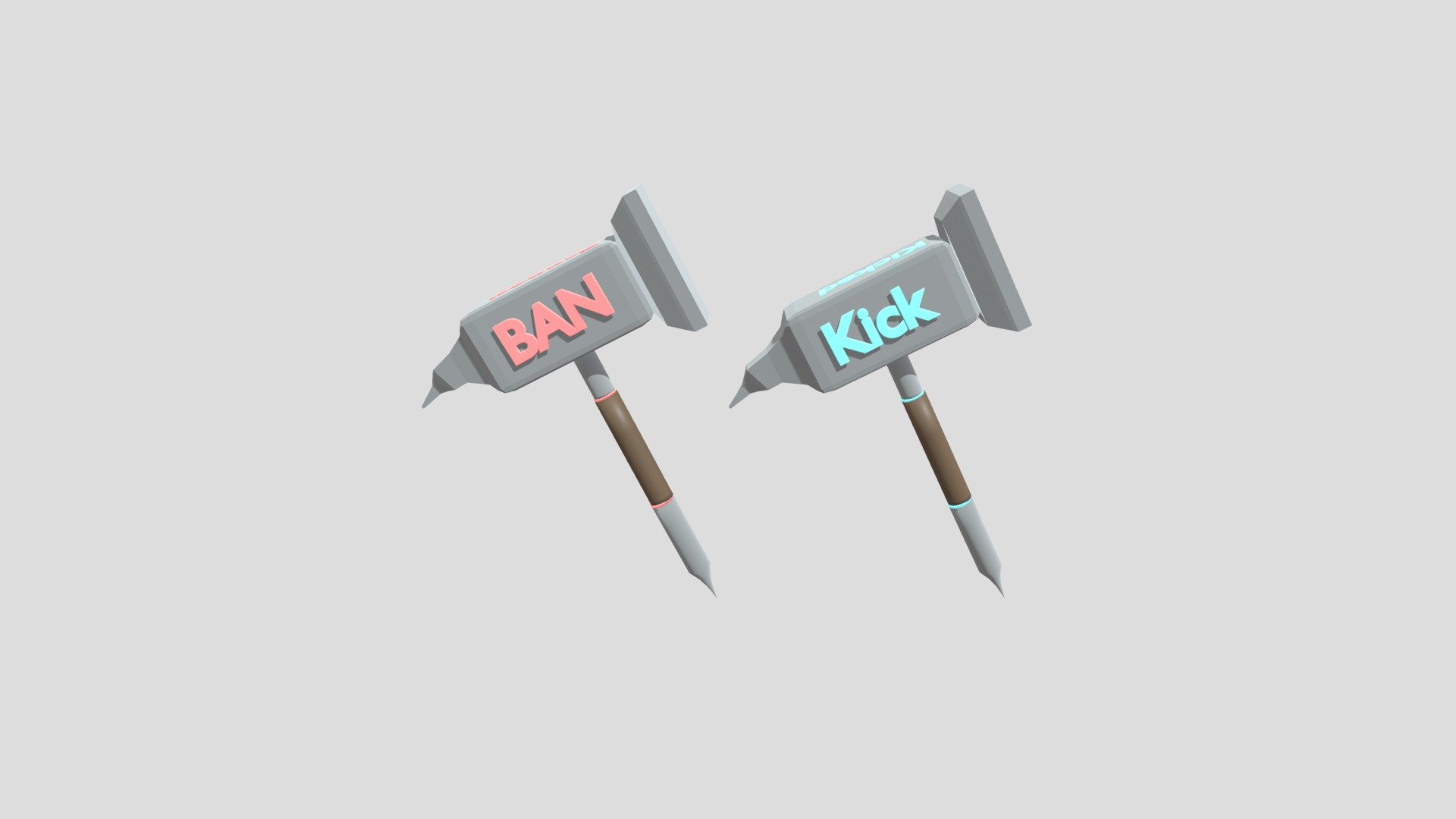 Ban Hammer 2.0 - 3D model by RTMVR [b6d1d39] - Sketchfab