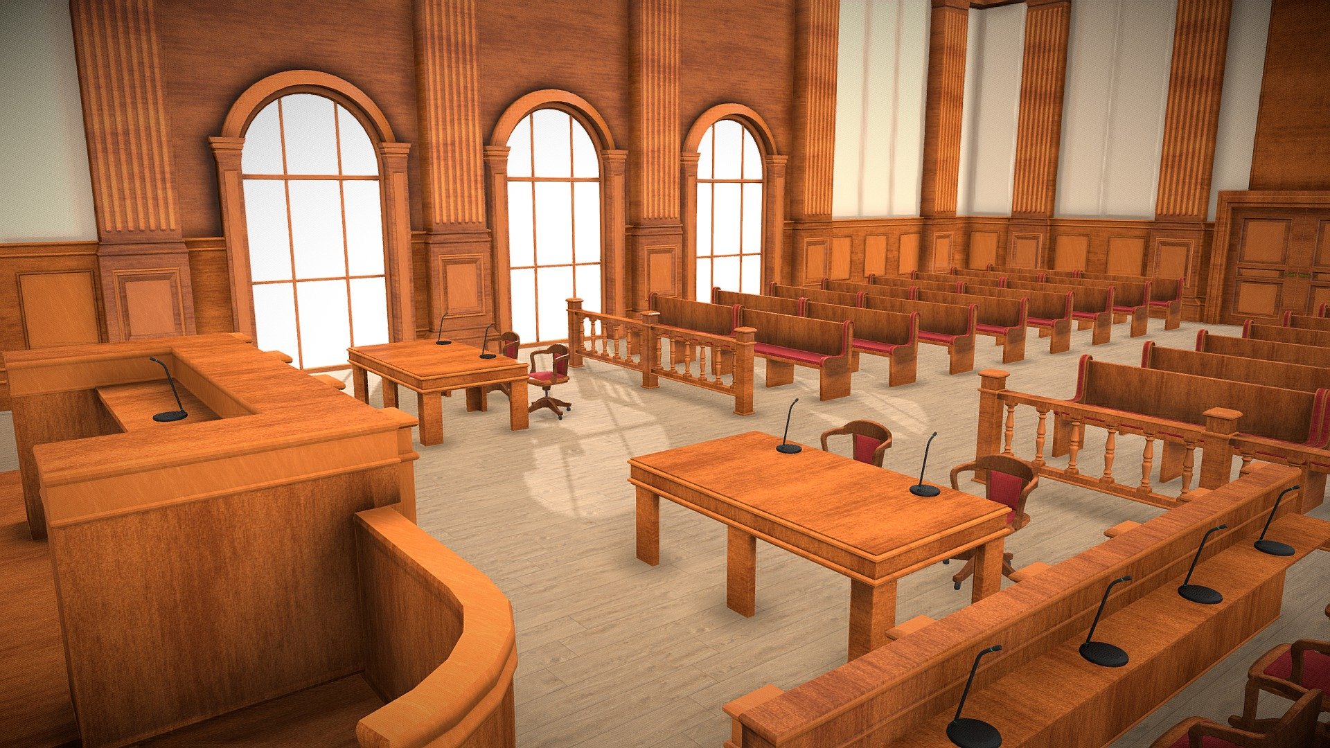 Court_Room - Buy Royalty Free 3D model by 3D Dreamscapes (@pradeep1 ...