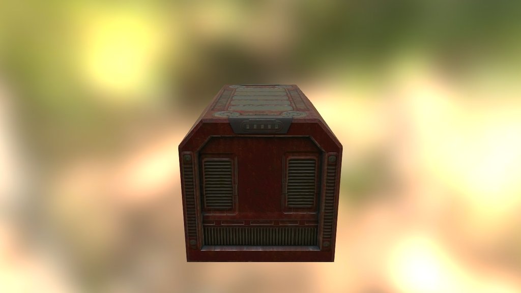Red Crate - 3D model by shiddles [b6d493f] - Sketchfab