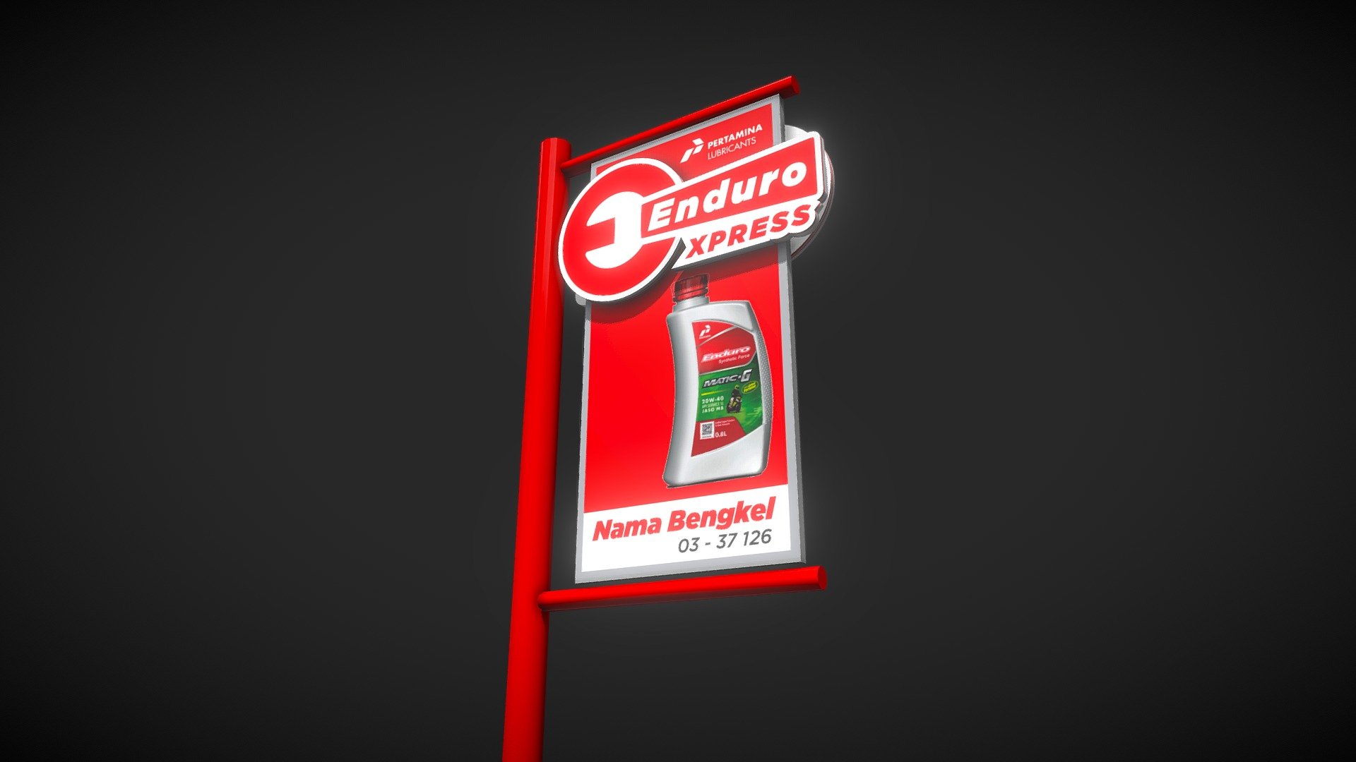 Shop Sign - 3D model by d3dy4riyanto [b6d4fe0] - Sketchfab