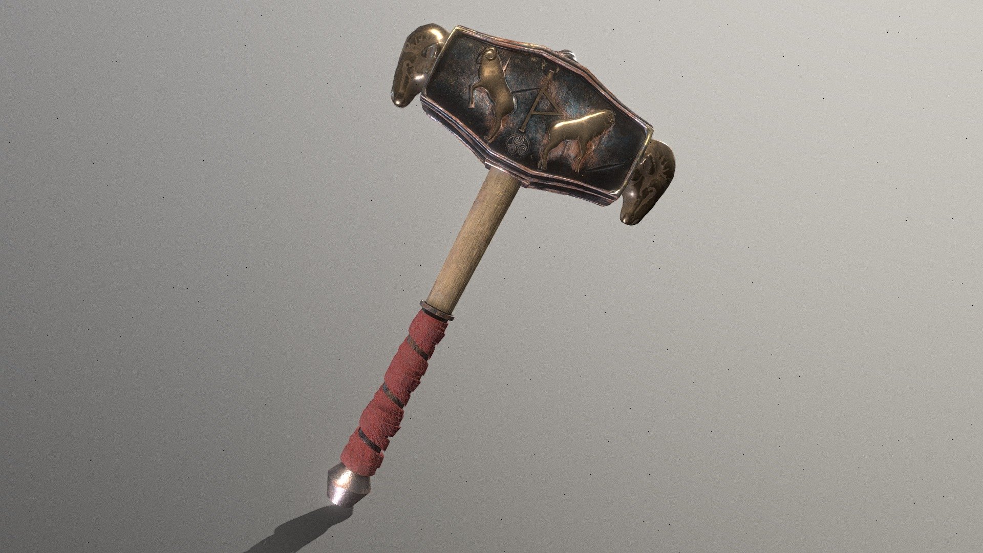 Thor’s Hammer Norse-Inspired War Mjölnir - 3D model by Neugelgarth ...
