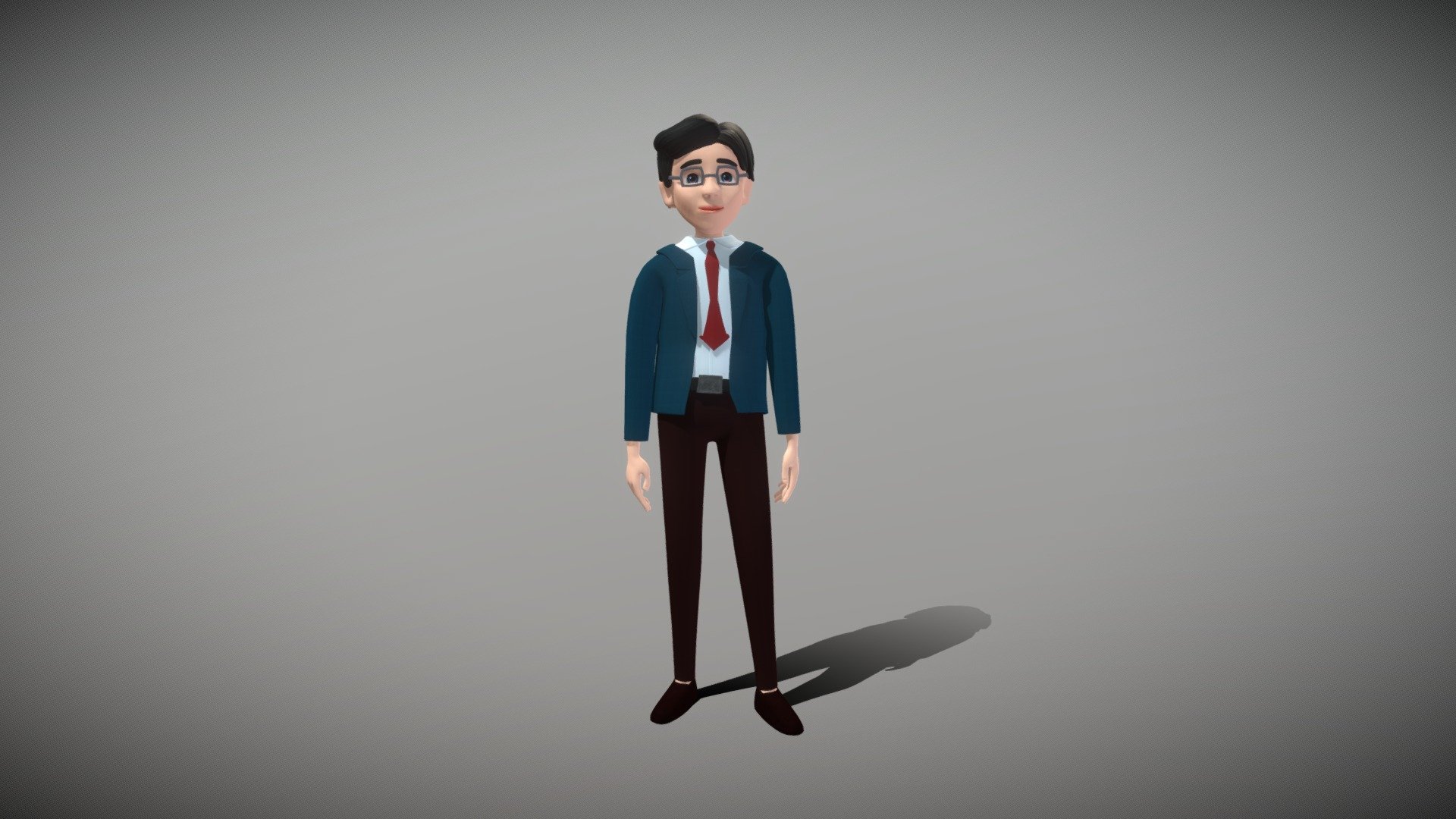 Cartoon Man - Buy Royalty Free 3D model by Zhang Shangbin ...