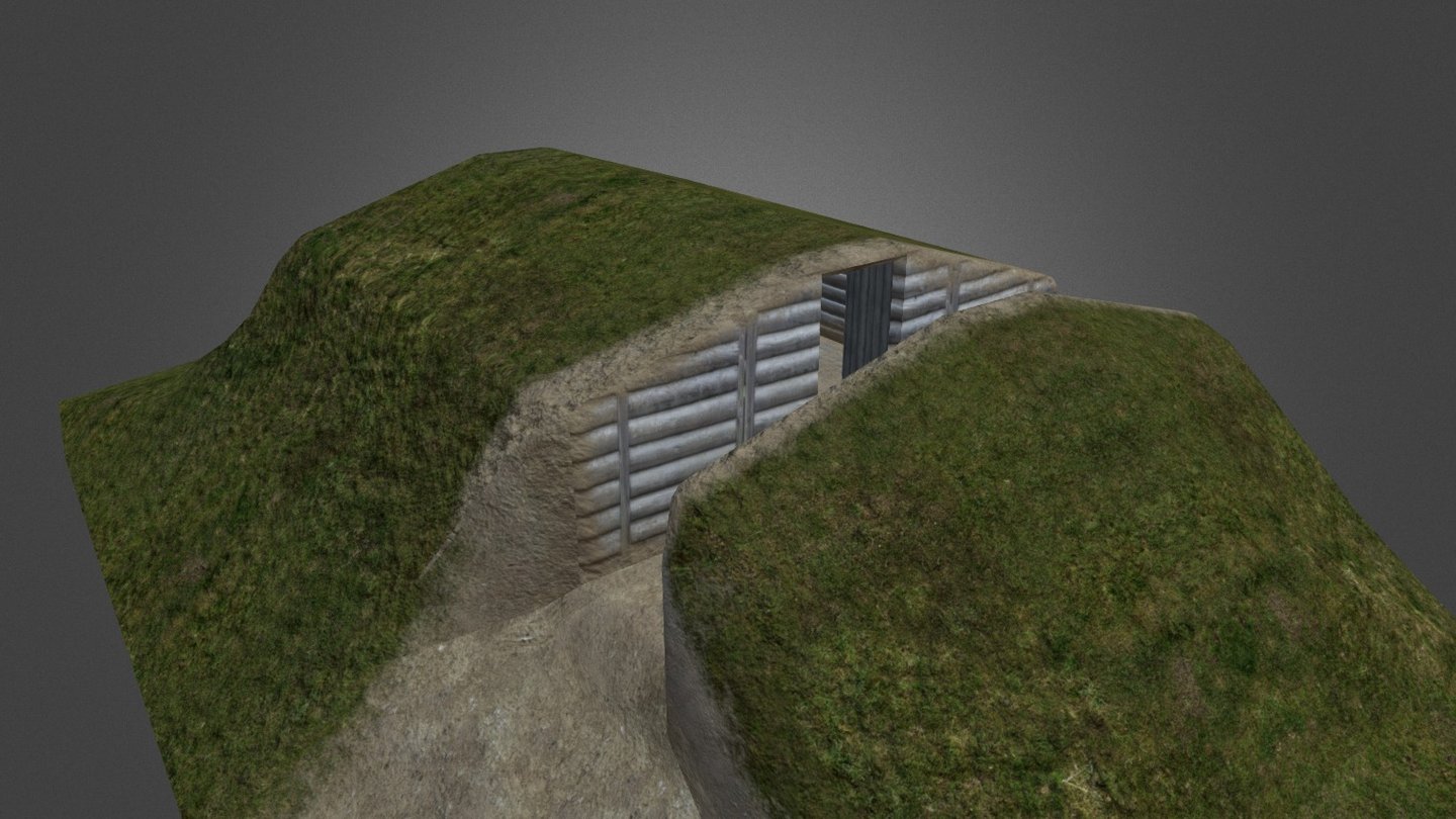 WW2 Fortification Trench Bunker Big - 3D model by Dark Diver ...
