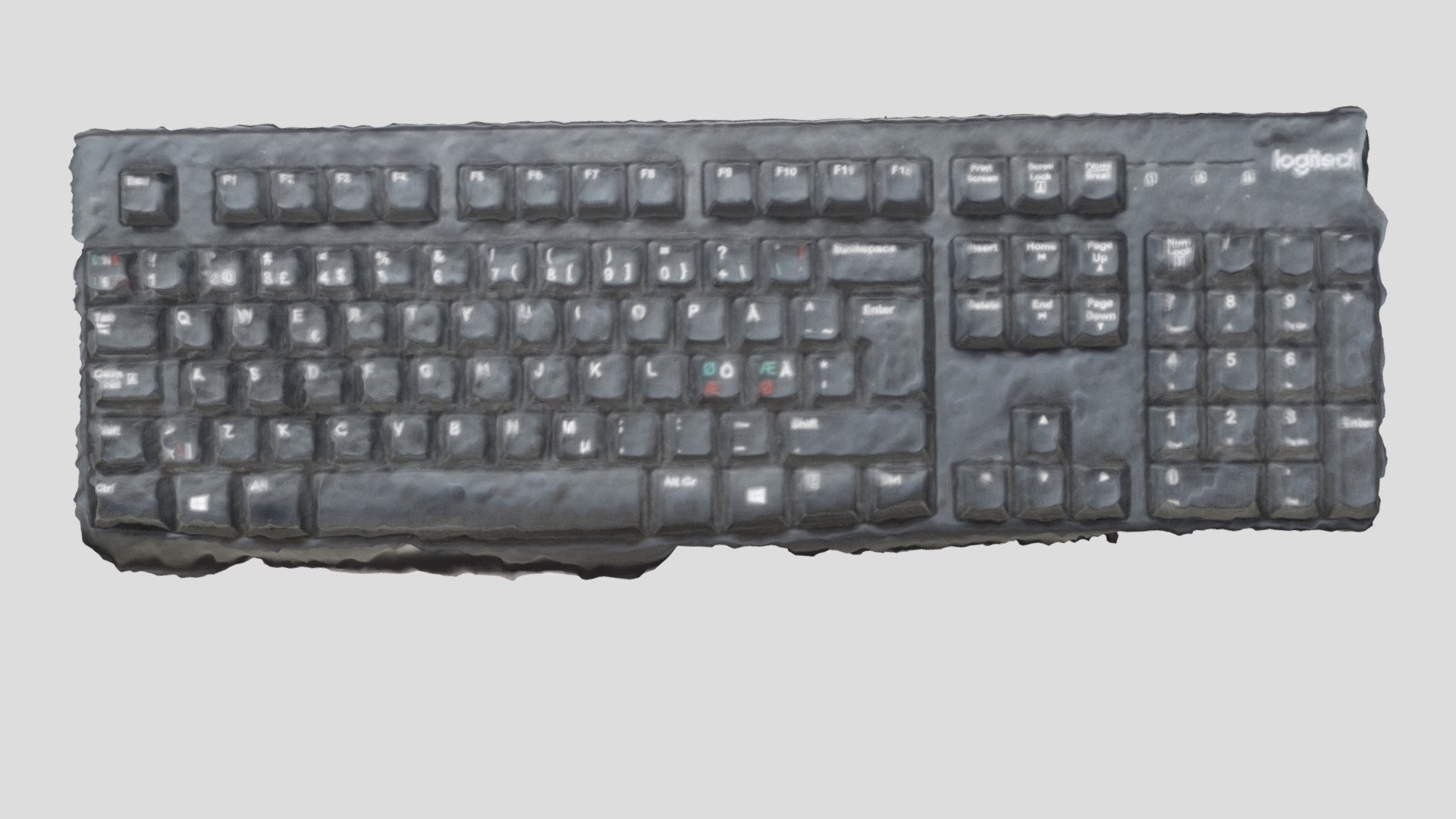 Logitech Keyboard K120 - Top v3 - Download Free 3D model by ...