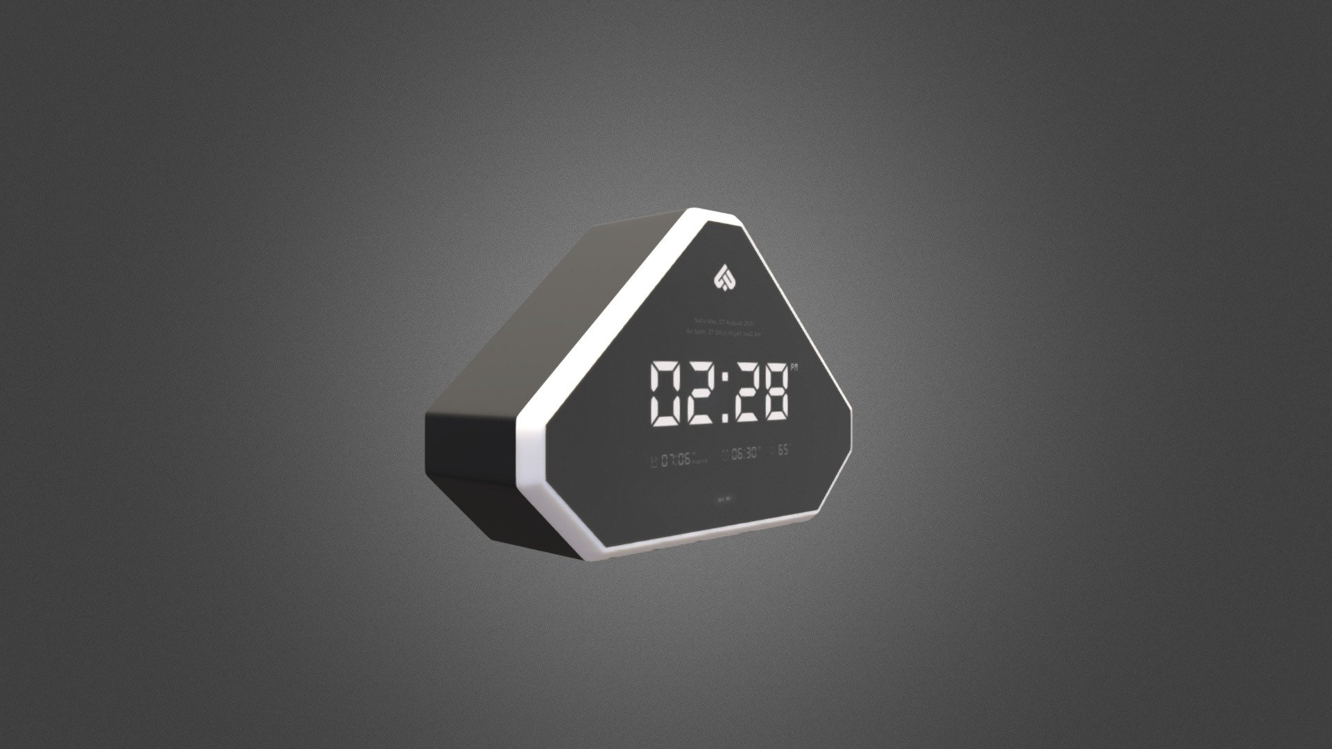 Product visualization - Adhan Hub smart clock - 3D model by masim.nazir ...
