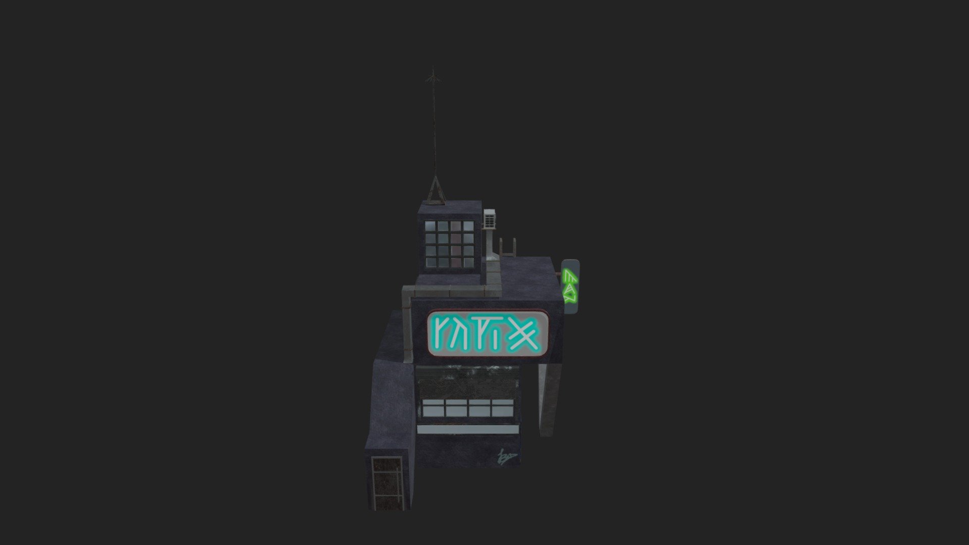 Cyberpunk house redotextured - 3D model by Brit_Franz [b6db0fd] - Sketchfab