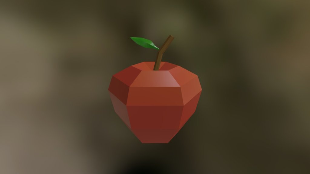 Low Poly Apple - 3D model by ricardotnet [b6dde60] - Sketchfab