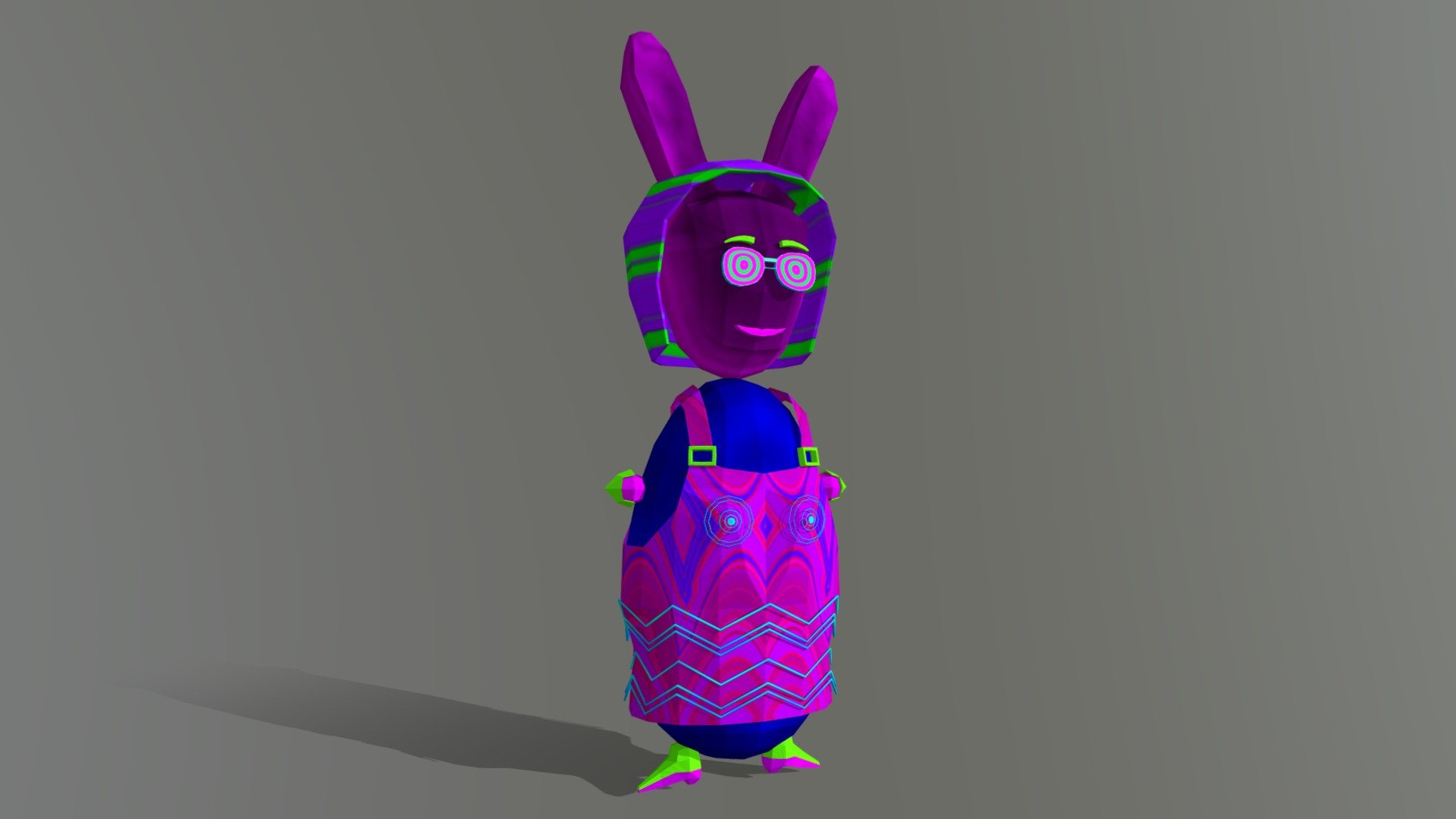 Mashera Rabbit LOWPOLY character - Download Free 3D model by roboflover ...