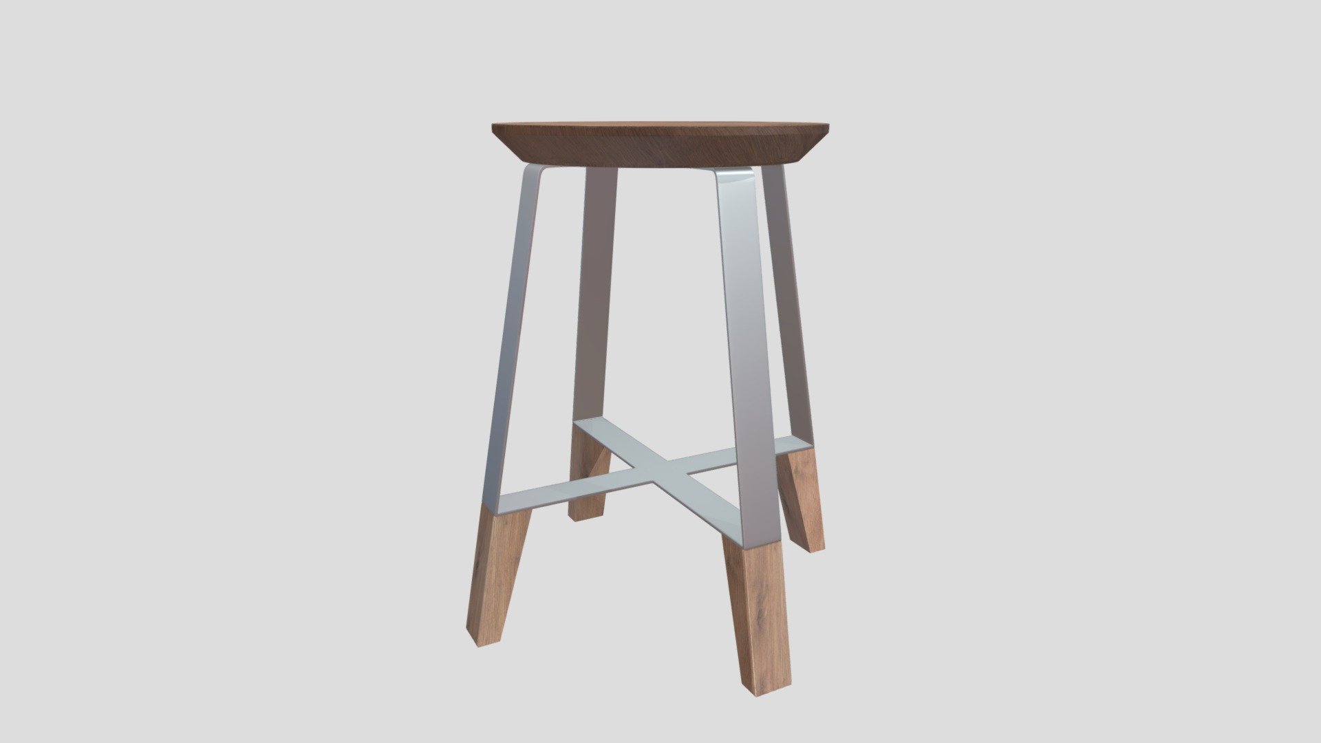 Iron Wooden Stool (Blender archive) - Buy Royalty Free 3D model by ...