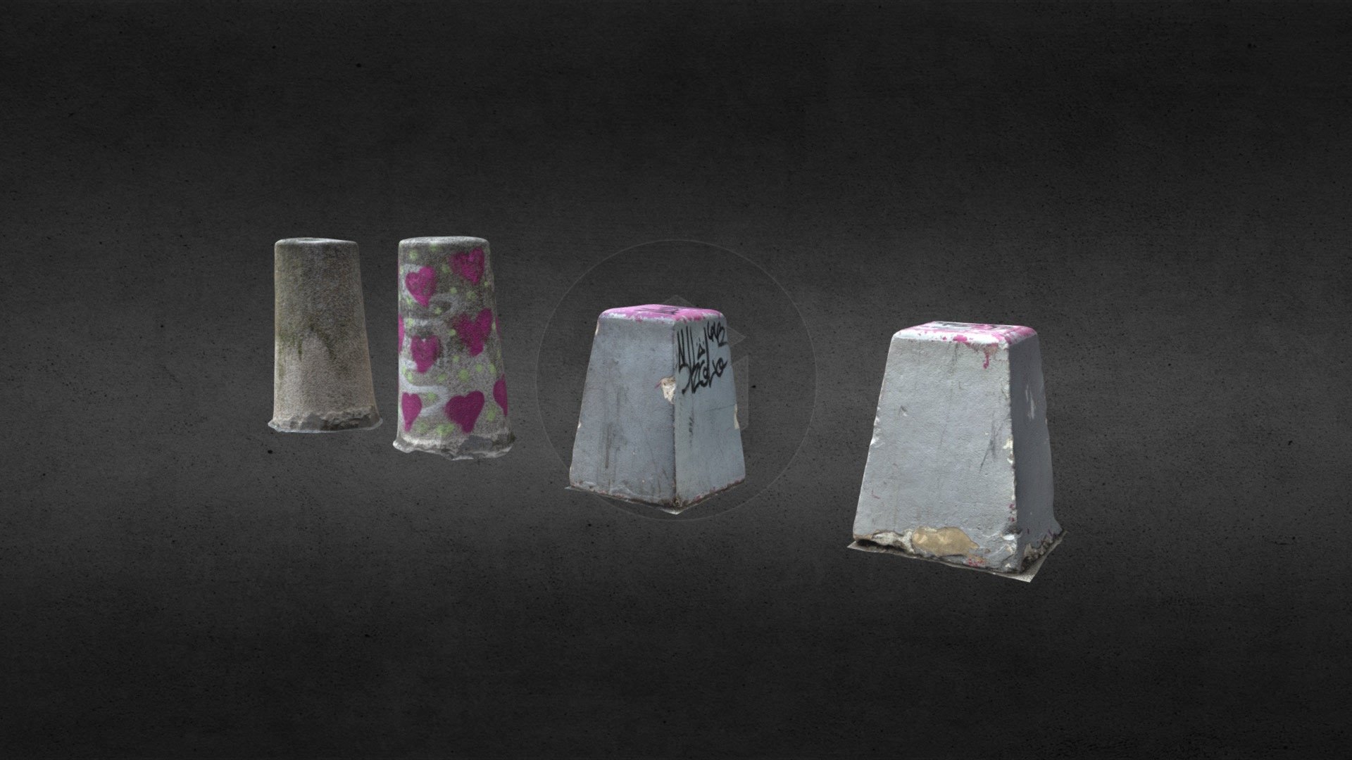Road block asset pack - Download Free 3D model by chabychab [b6e5d9b ...