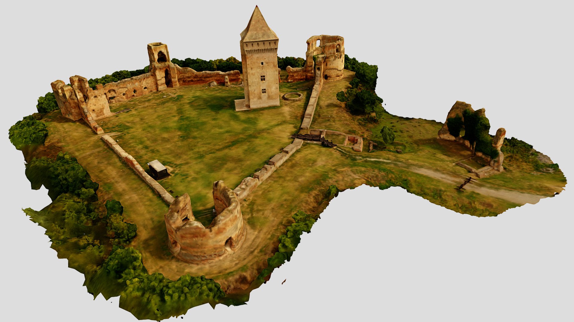 Bácsi vár - Bac fortress - 3D model by kkjm [b6e61b3] - Sketchfab