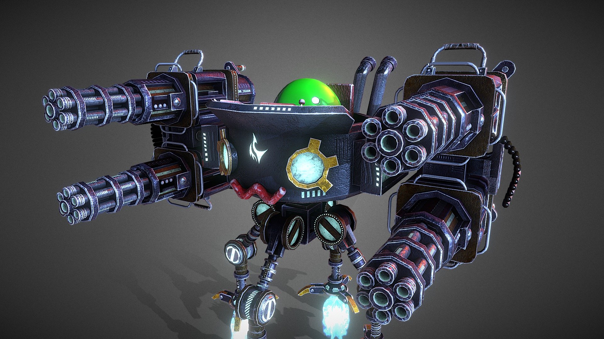 Bean_robot - 3D model by MagicBean _神奇豆豆 (@magic_bean) [b6e7bcb ...