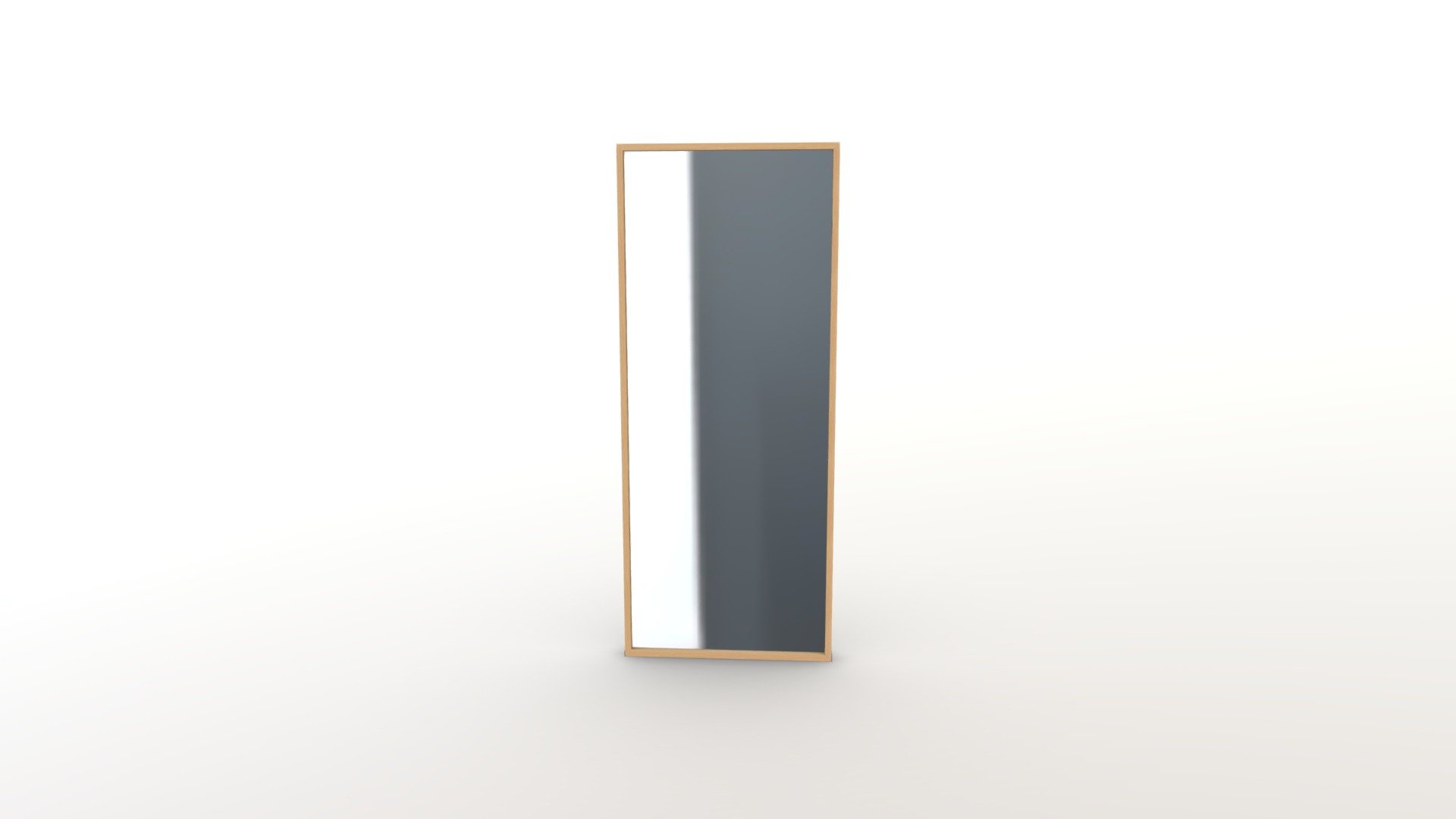 Wood Large Wide Full Body Mirror 700 - Buy Royalty Free 3D model by ...