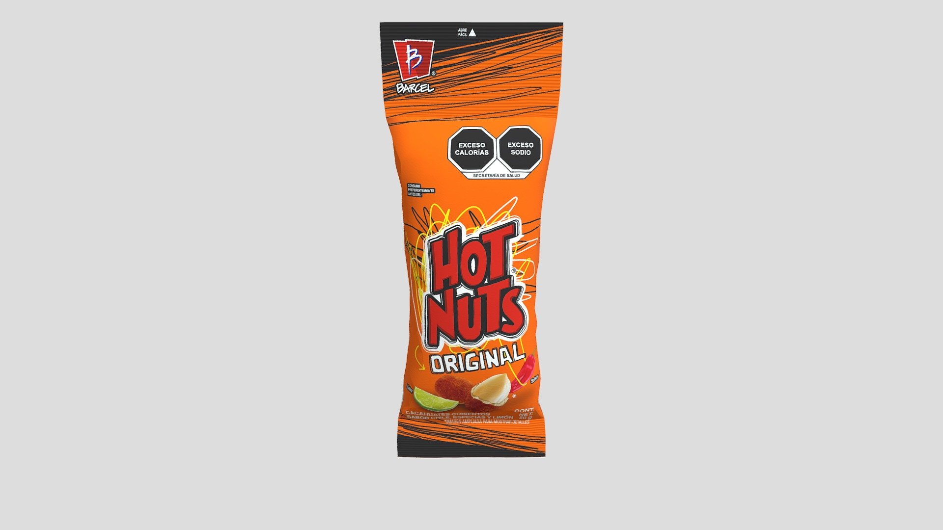 HOT-NUTS-MULTINTENSO 50G - 3D model by xiumtz [b6ef70a] - Sketchfab
